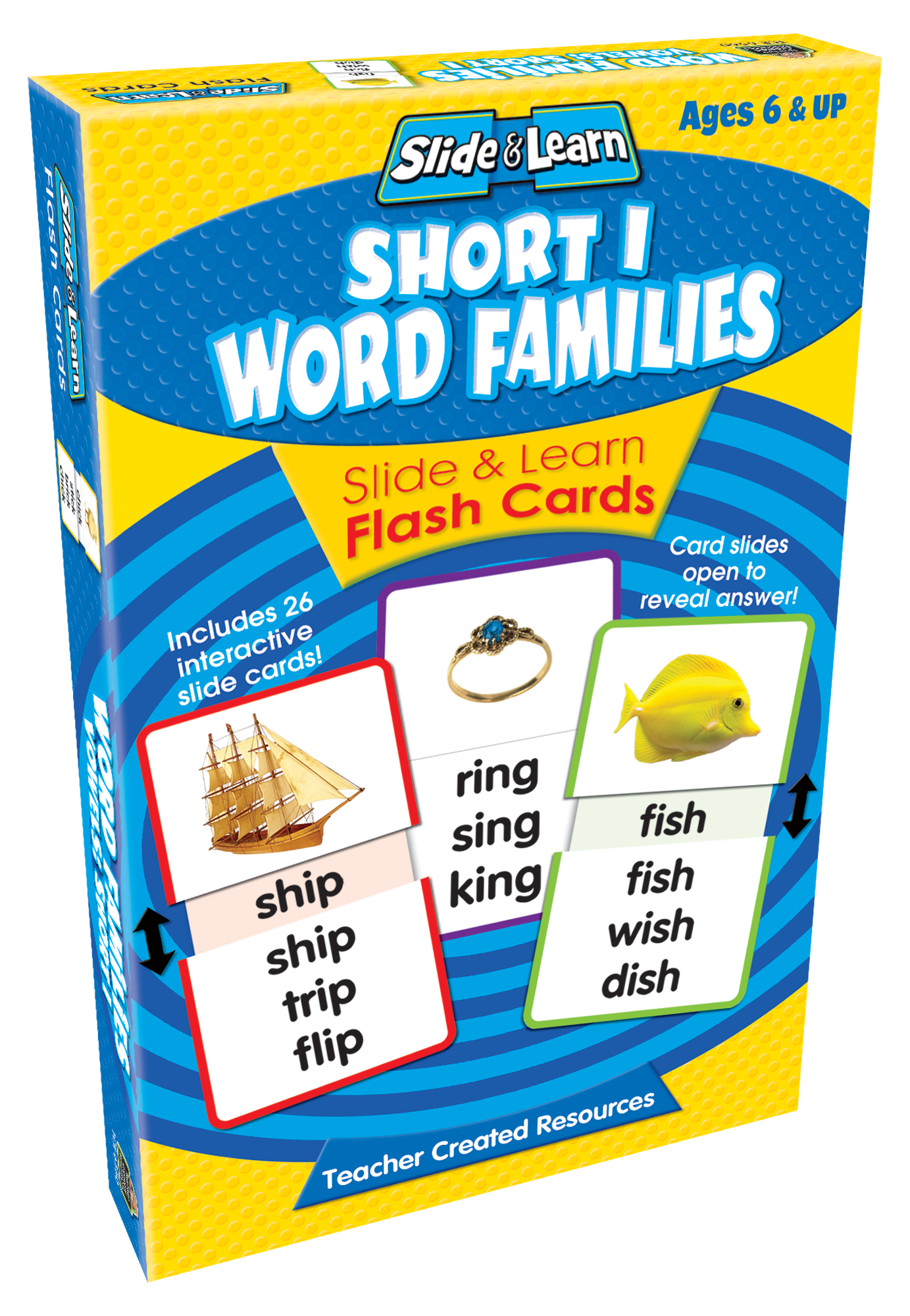 Short I Word Families Slide & Learn Flash Cards - TCR6560 | Teacher ...