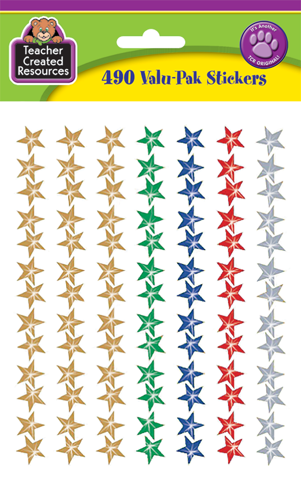 Assorted Sparkle Stars Stickers Valu-Pak - TCR6634 | Teacher Created ...