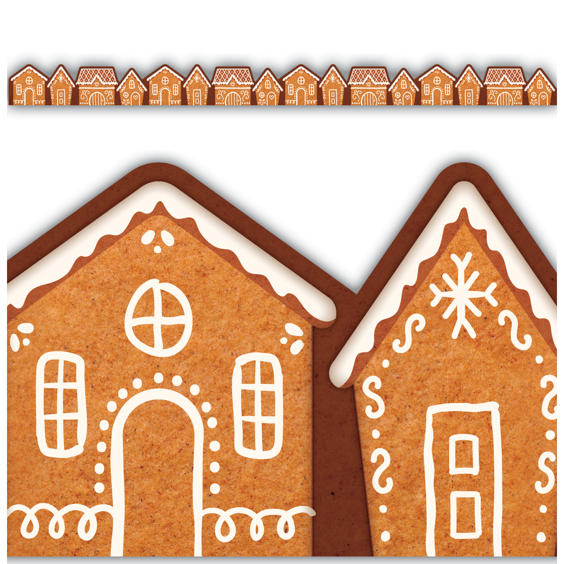 Gingerbread Houses Die-Cut Border Trim - TCR6751 | Teacher Created ...