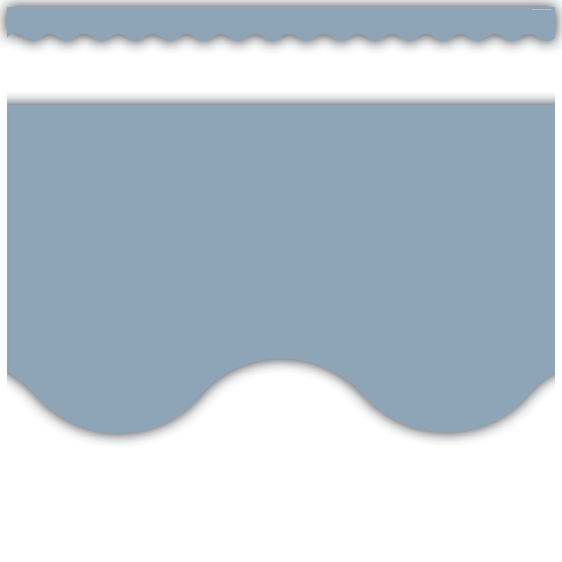 Cottage Blue Scalloped Border Trim - TCR6798 | Teacher Created Resources