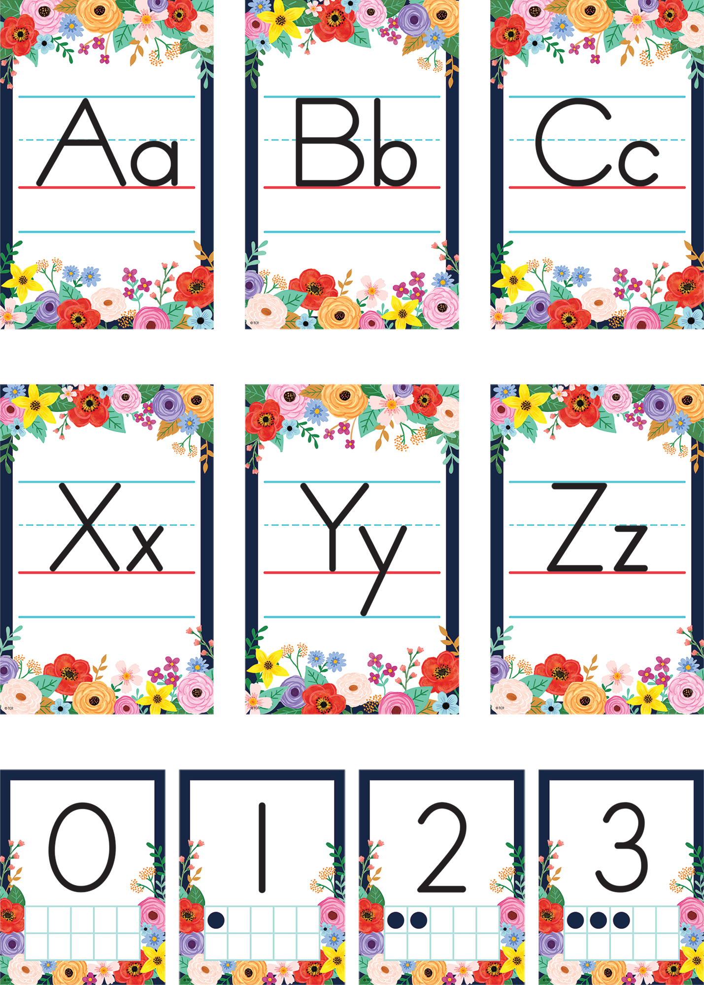 Wildflowers Alphabet Bulletin Board - TCR6818 | Teacher Created Resources