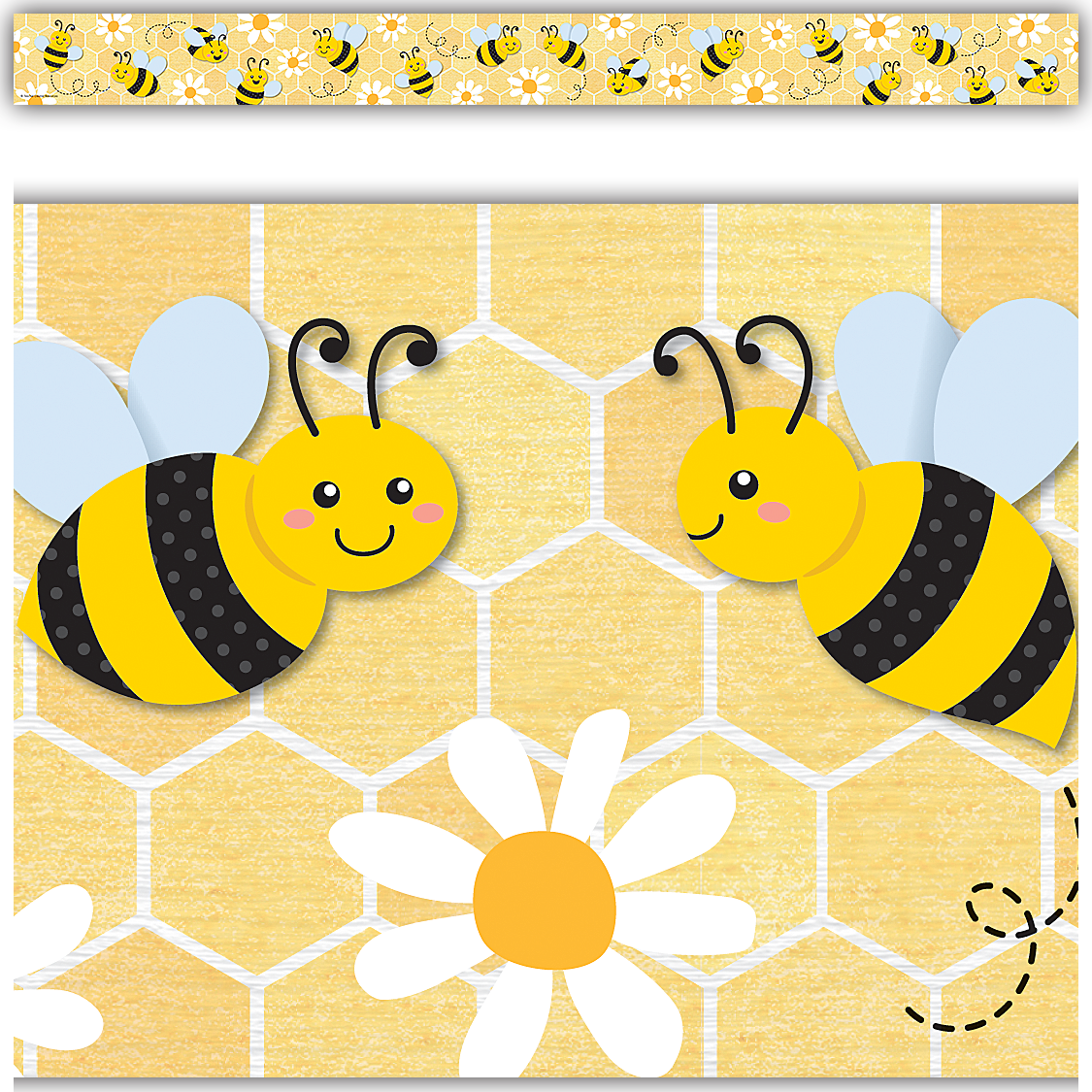 Buzzing Bees Straight Border Trim - TCR6908 | Teacher Created Resources