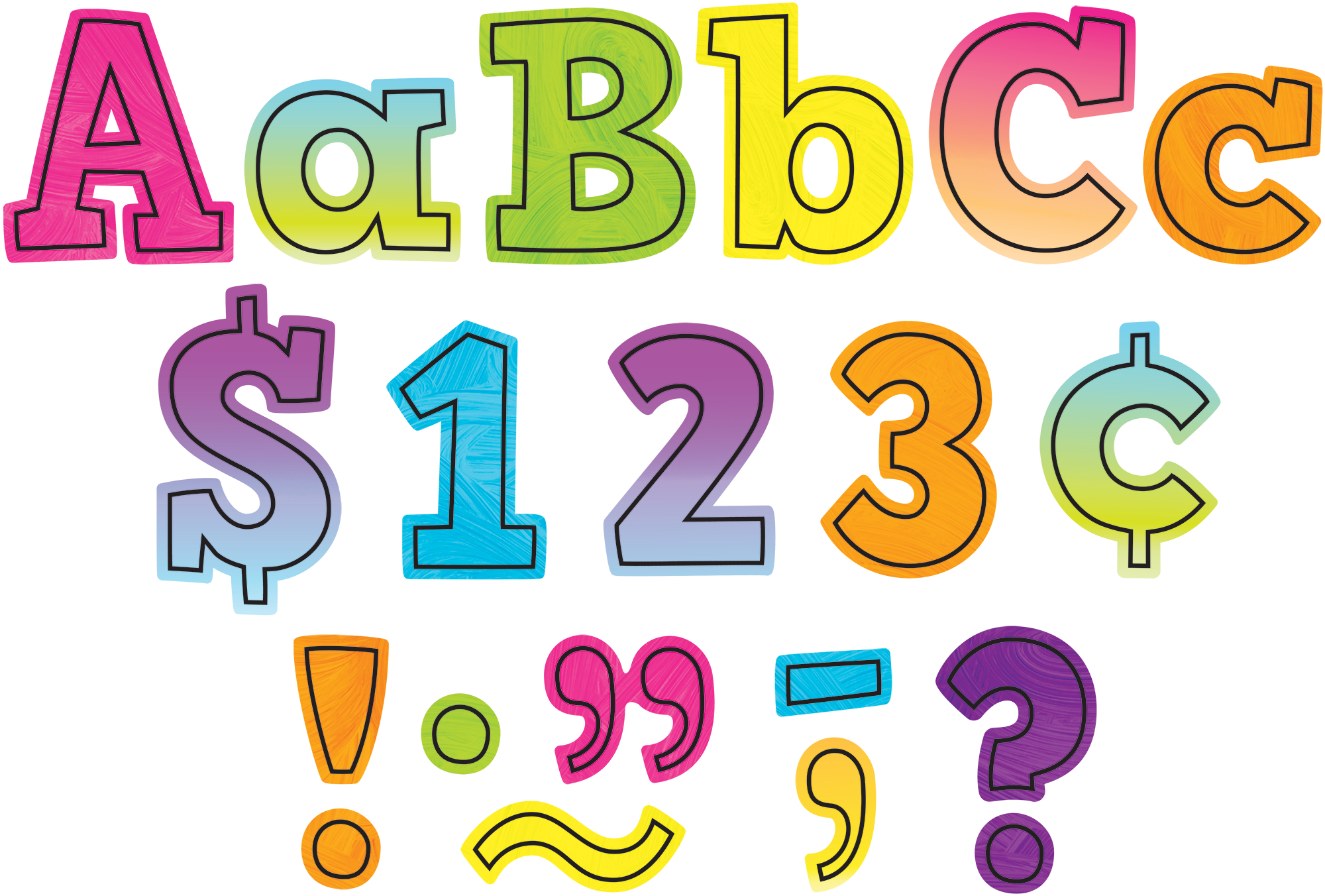 Brights 4Ever Bold Block 4" Letters Combo Pack - TCR6936 | Teacher ...