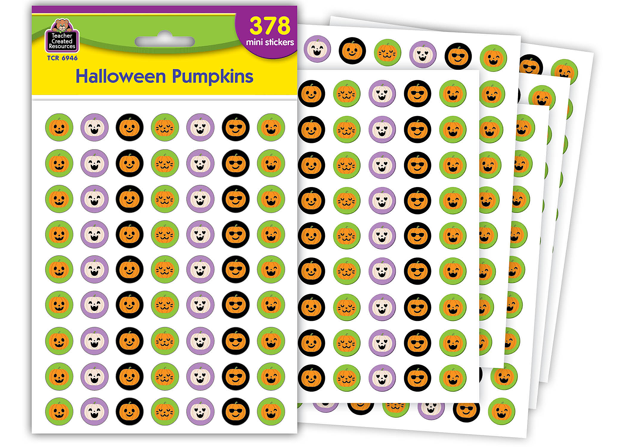 Halloween Pumpkins Mini Stickers - TCR6946 | Teacher Created Resources