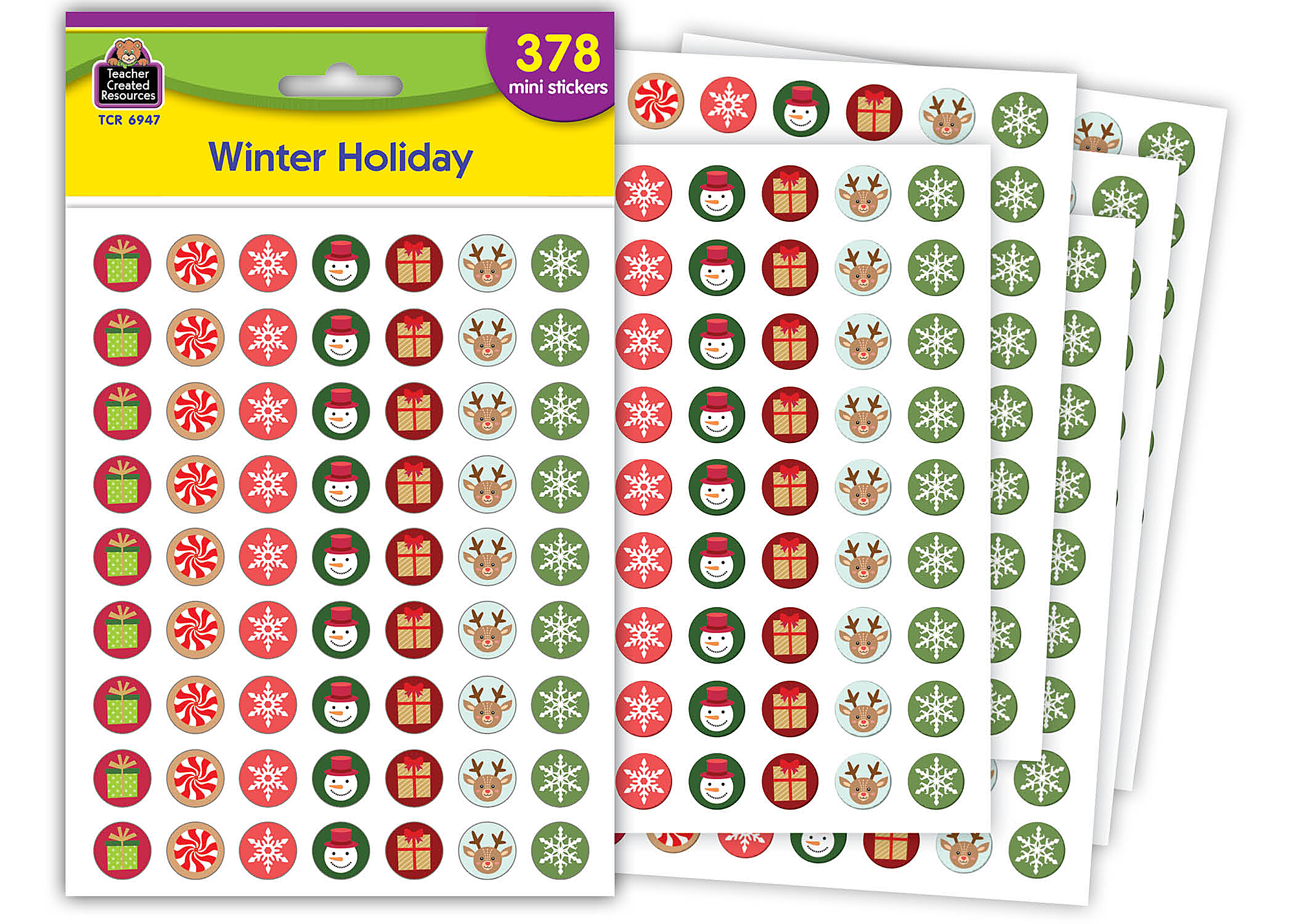Winter Holiday Mini Stickers - TCR6947 | Teacher Created Resources