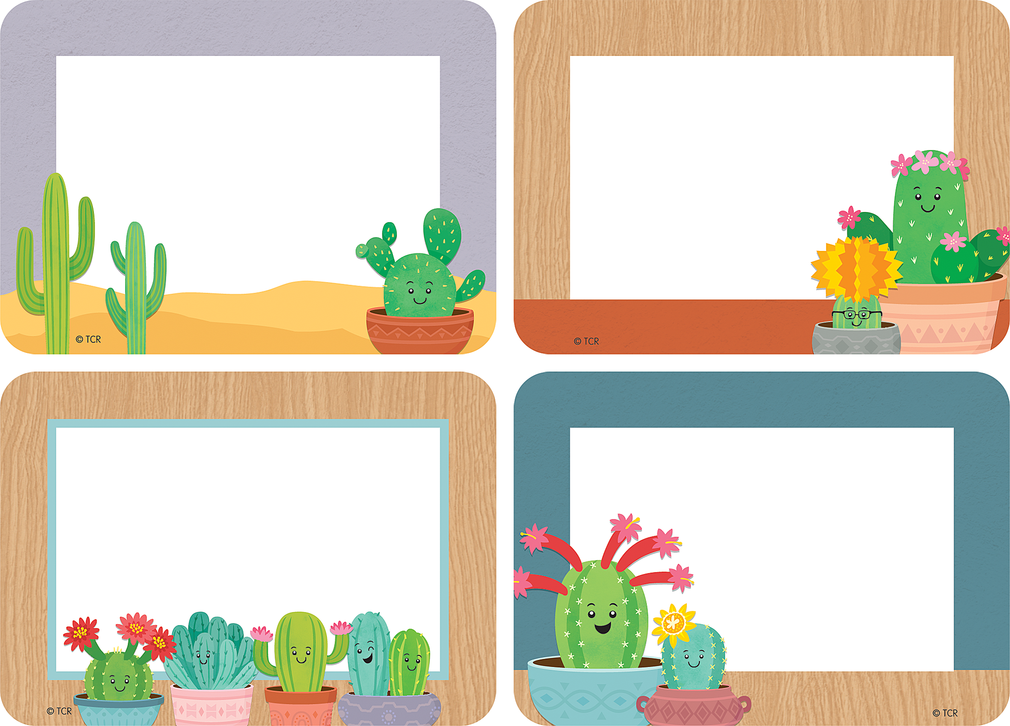 Happy Cactus Crew Name Tags/Labels - Multi-Pack - TCR6961 | Teacher ...