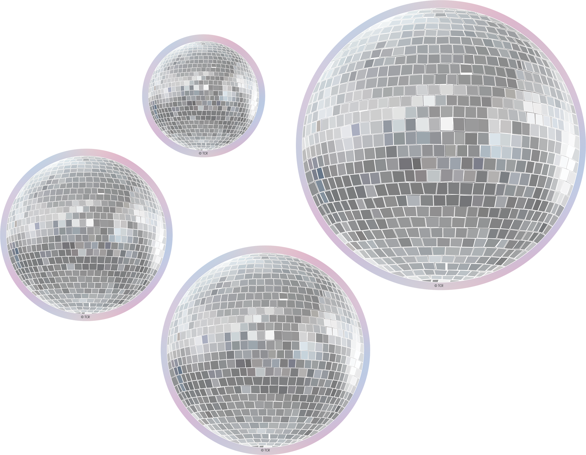 Disco Balls Accents - Assorted Sizes - TCR6980 | Teacher Created Resources