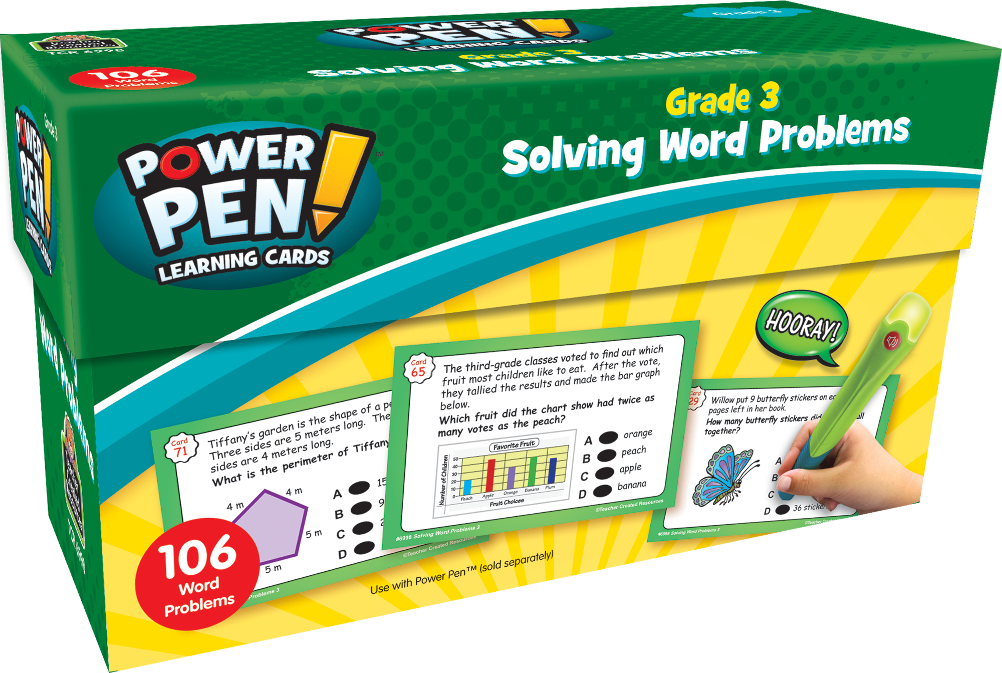 Power Pen Learning Cards: Solving Word Problems Grade 3 - TCR6998 ...