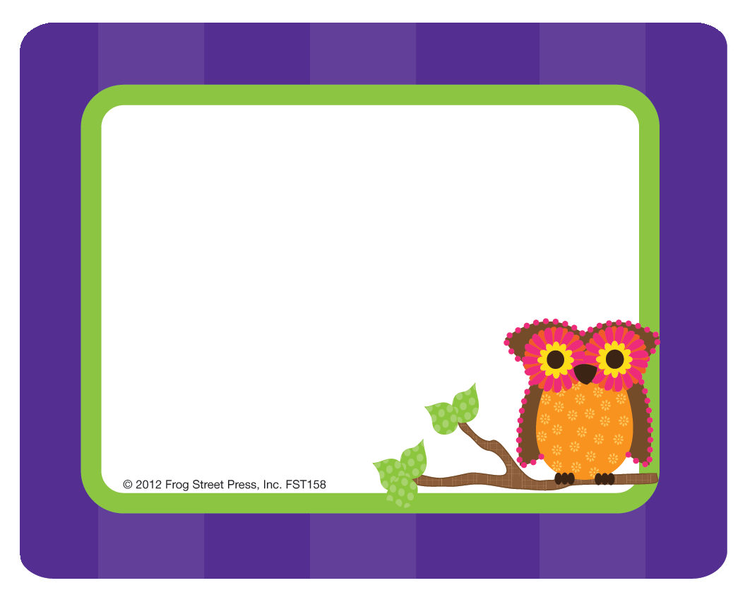 Owls Labels - TCR70158 | Teacher Created Resources