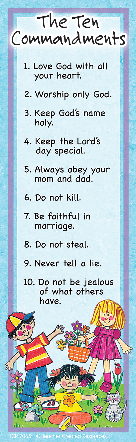 Ten Commandments Bookmarks - TCR7065 | Teacher Created Resources