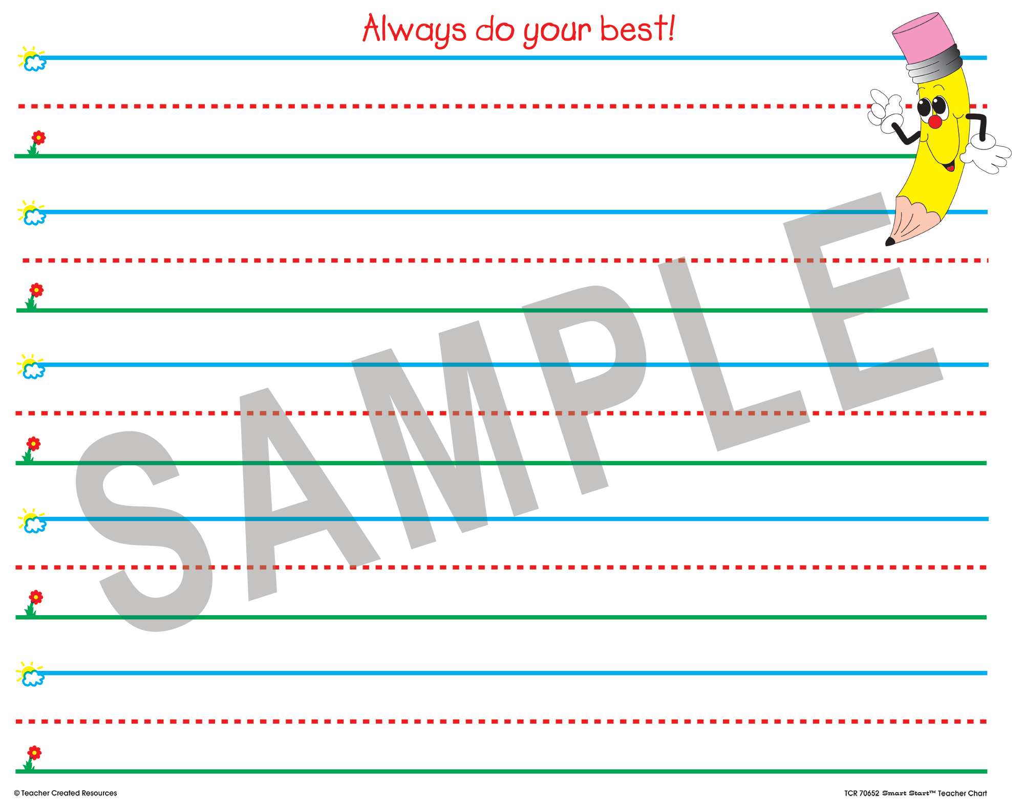 Smart Start Chart: Large K-1 - TCR70652 | Teacher Created Resources