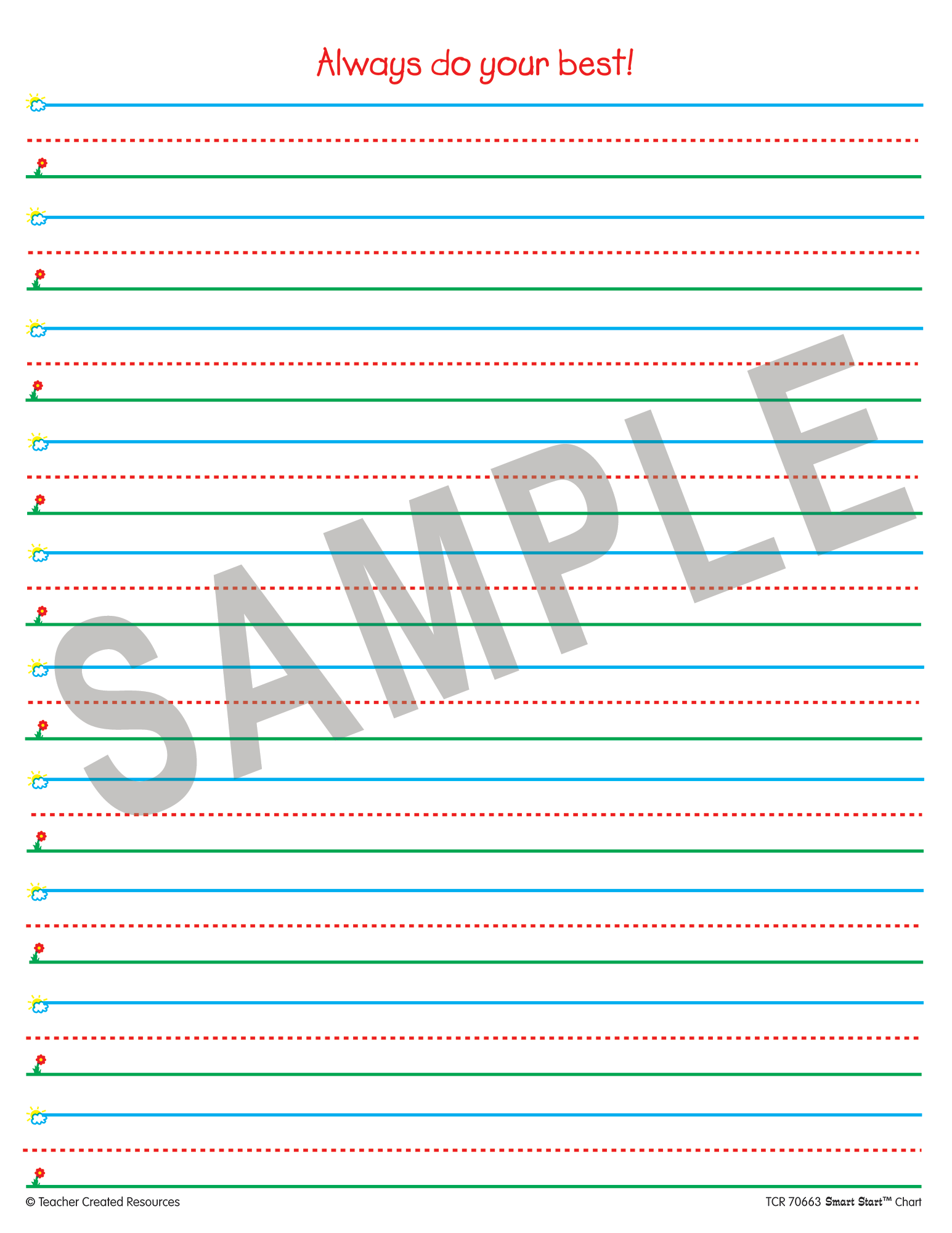 Smart Start Chart: Small 1-2 - TCR70663 | Teacher Created Resources