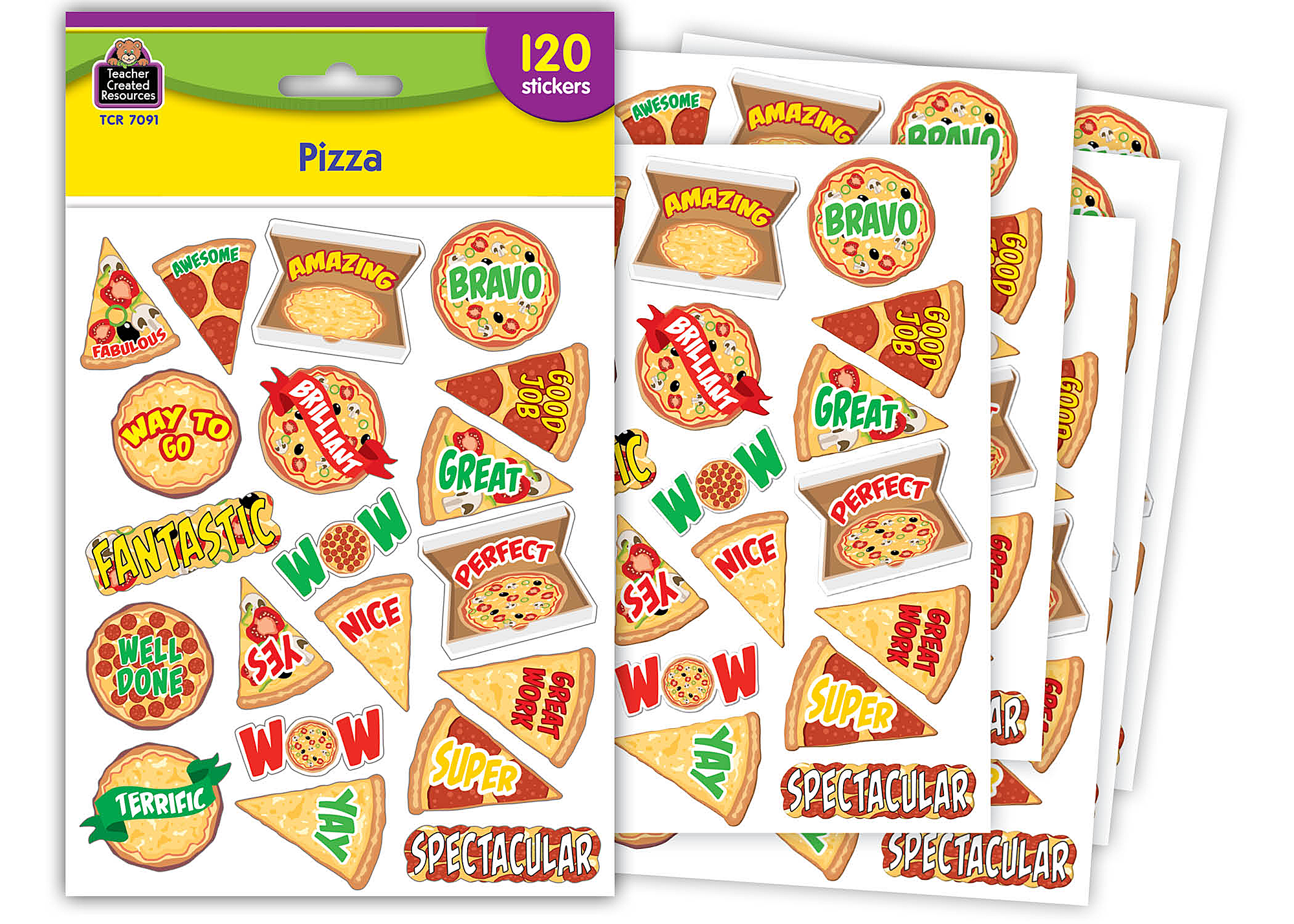 Pizza Stickers - TCR7091 | Teacher Created Resources