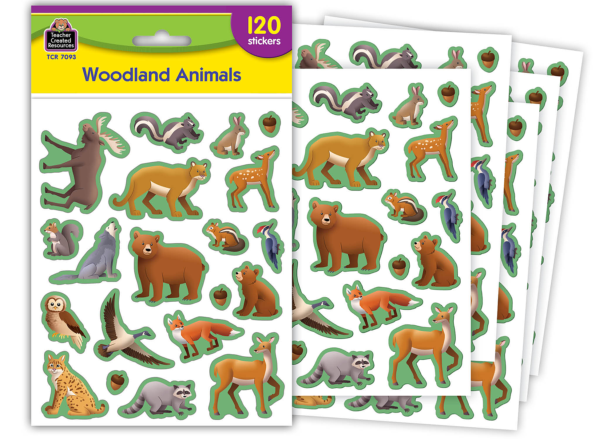Woodland Animals Stickers - TCR7093 | Teacher Created Resources