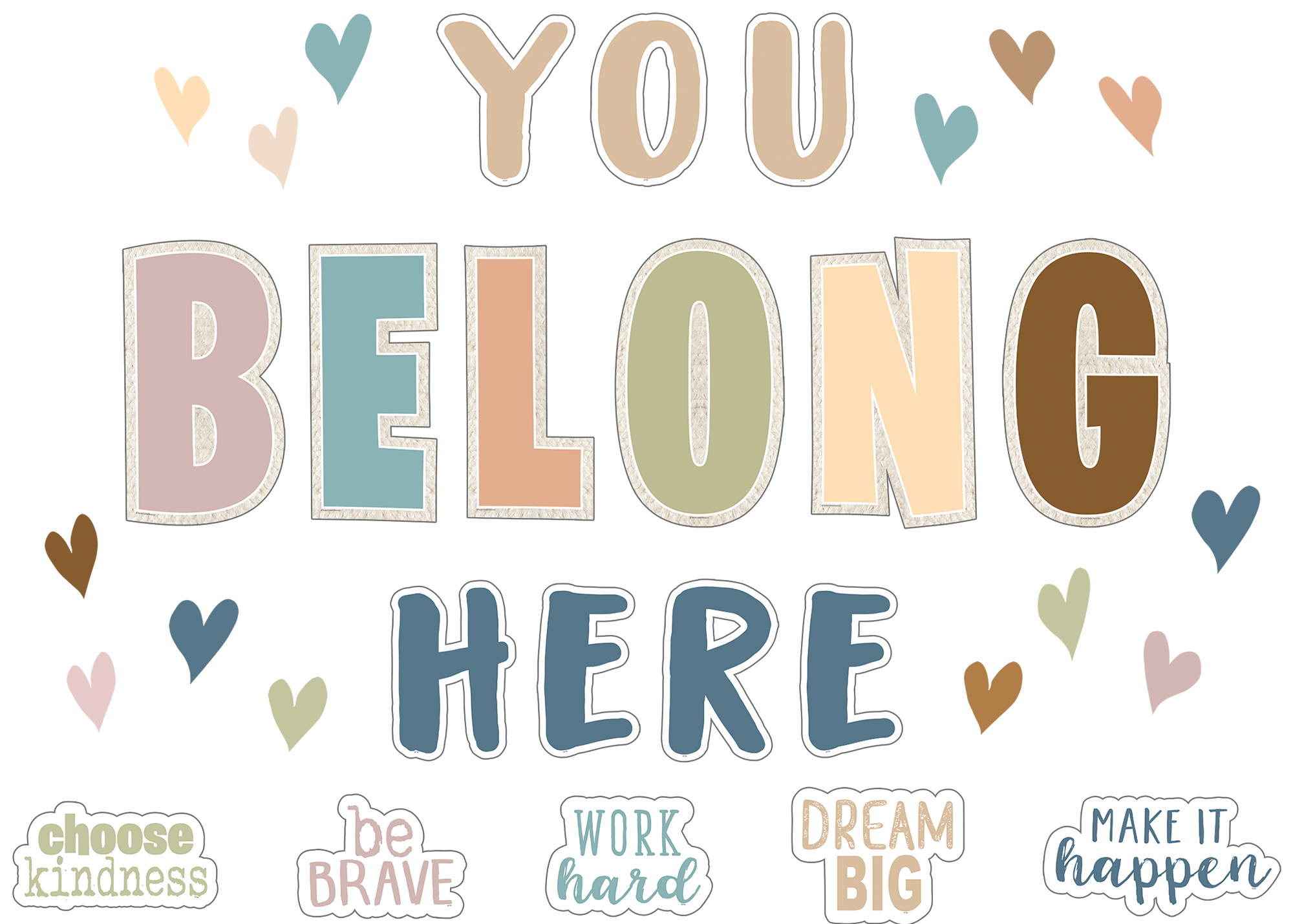 Everyone is Welcome You Belong Here Bulletin Board - TCR7168 | Teacher ...