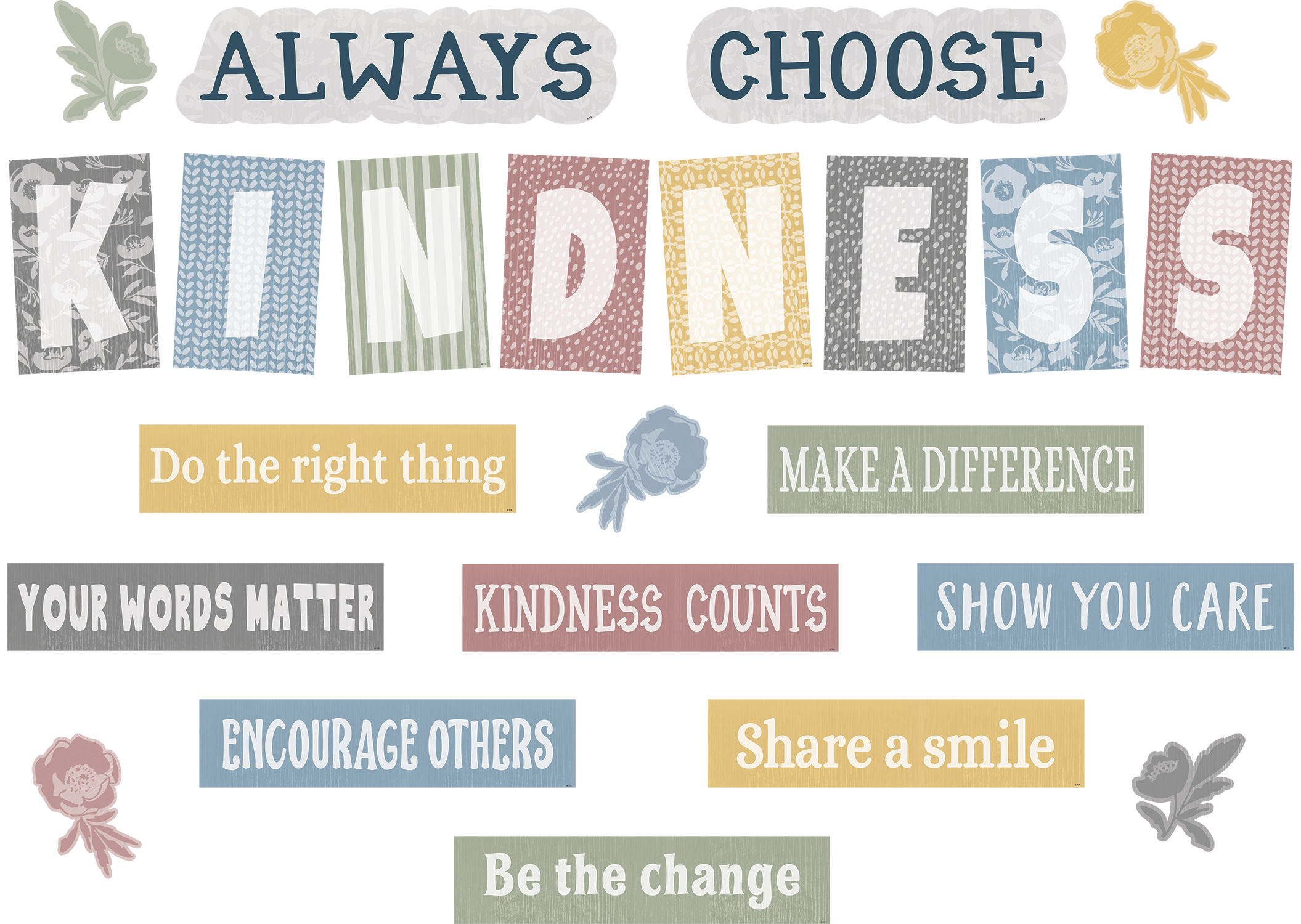 Classroom Cottage Always Choose Kindness Bulletin Board - TCR7172 ...