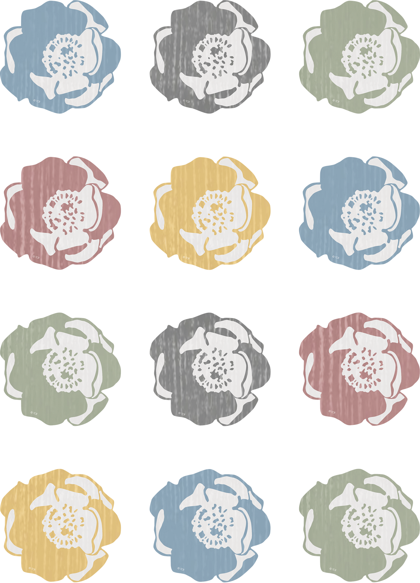 Classroom Cottage Rosettes Mini Accents Tcr7186 Teacher Created