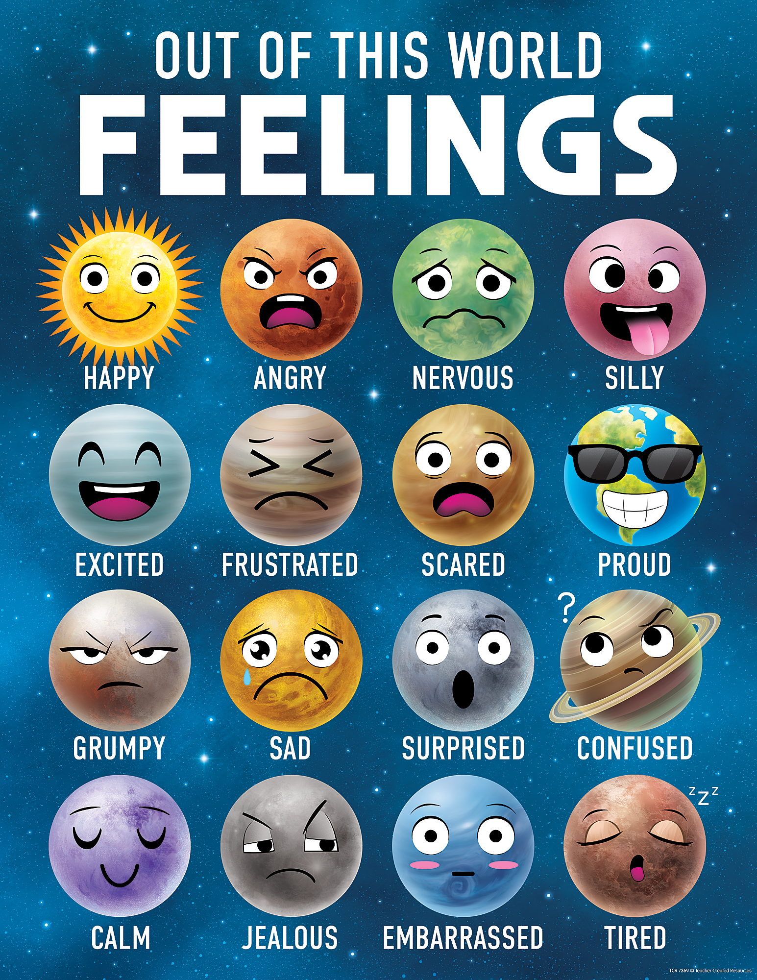 Outer Space Crew Feelings Chart - TCR7369 | Teacher Created Resources