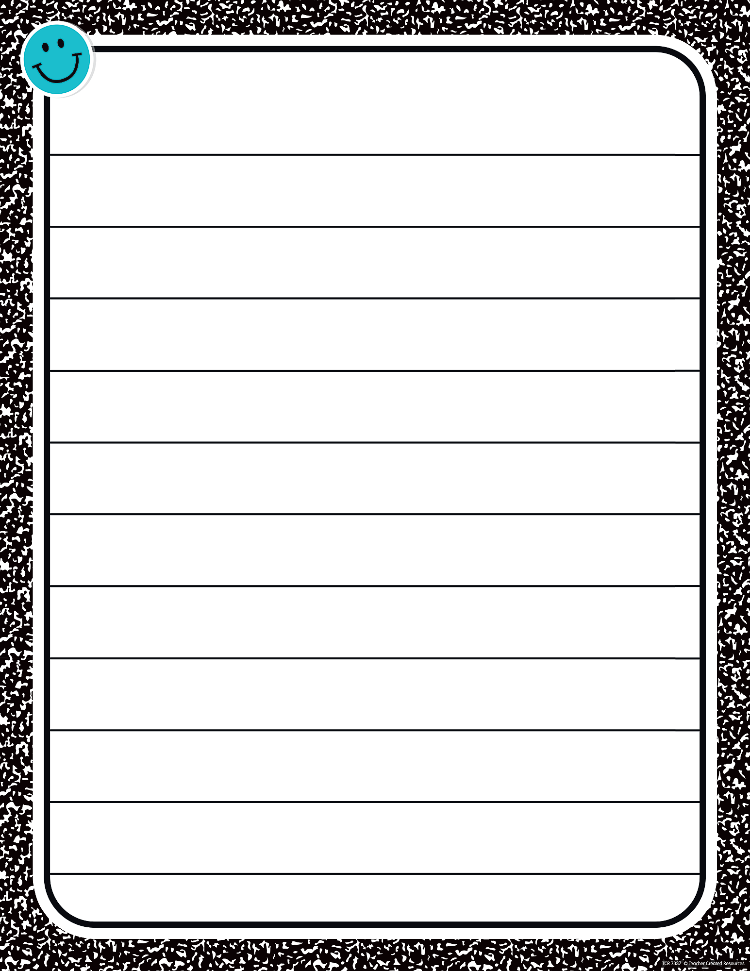 Cool for School Composition Lined Chart - TCR7377 | Teacher Created ...