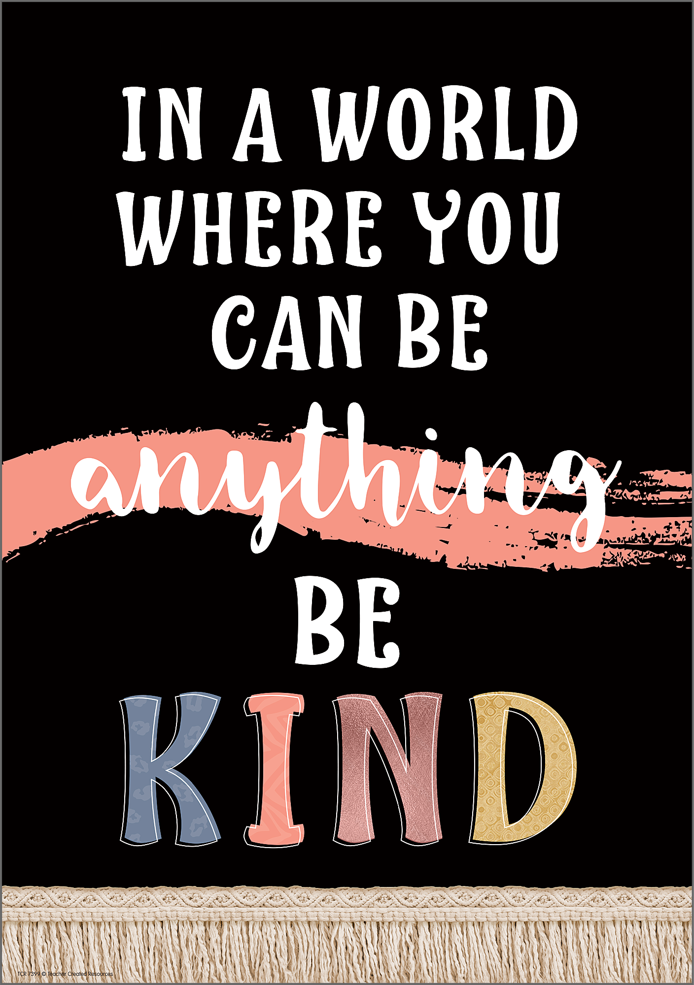 Wonderfully Wild Be Kind Positive Poster - TCR7399 | Teacher Created ...
