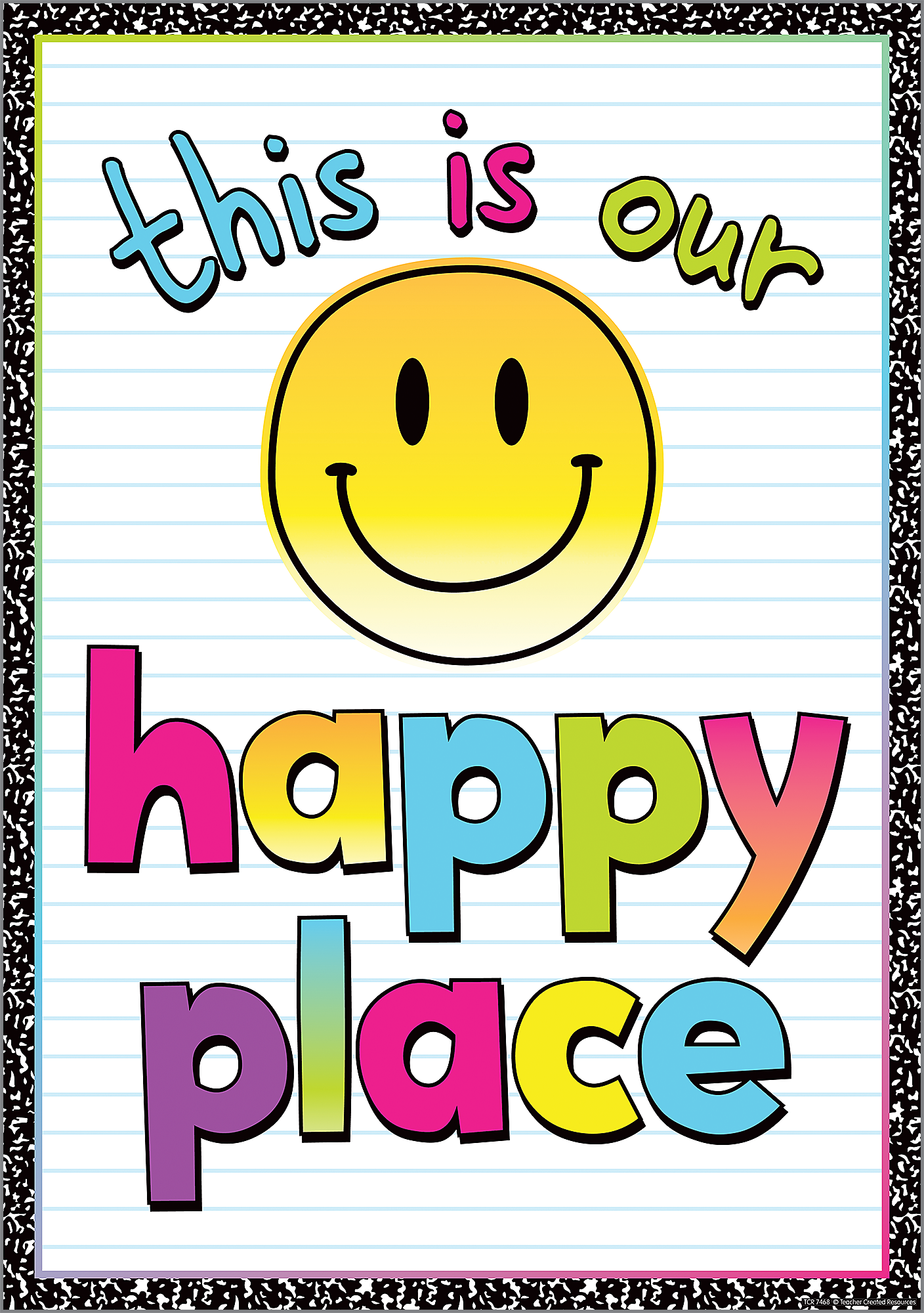 Happy Place Positive Poster - TCR7468 | Teacher Created Resources