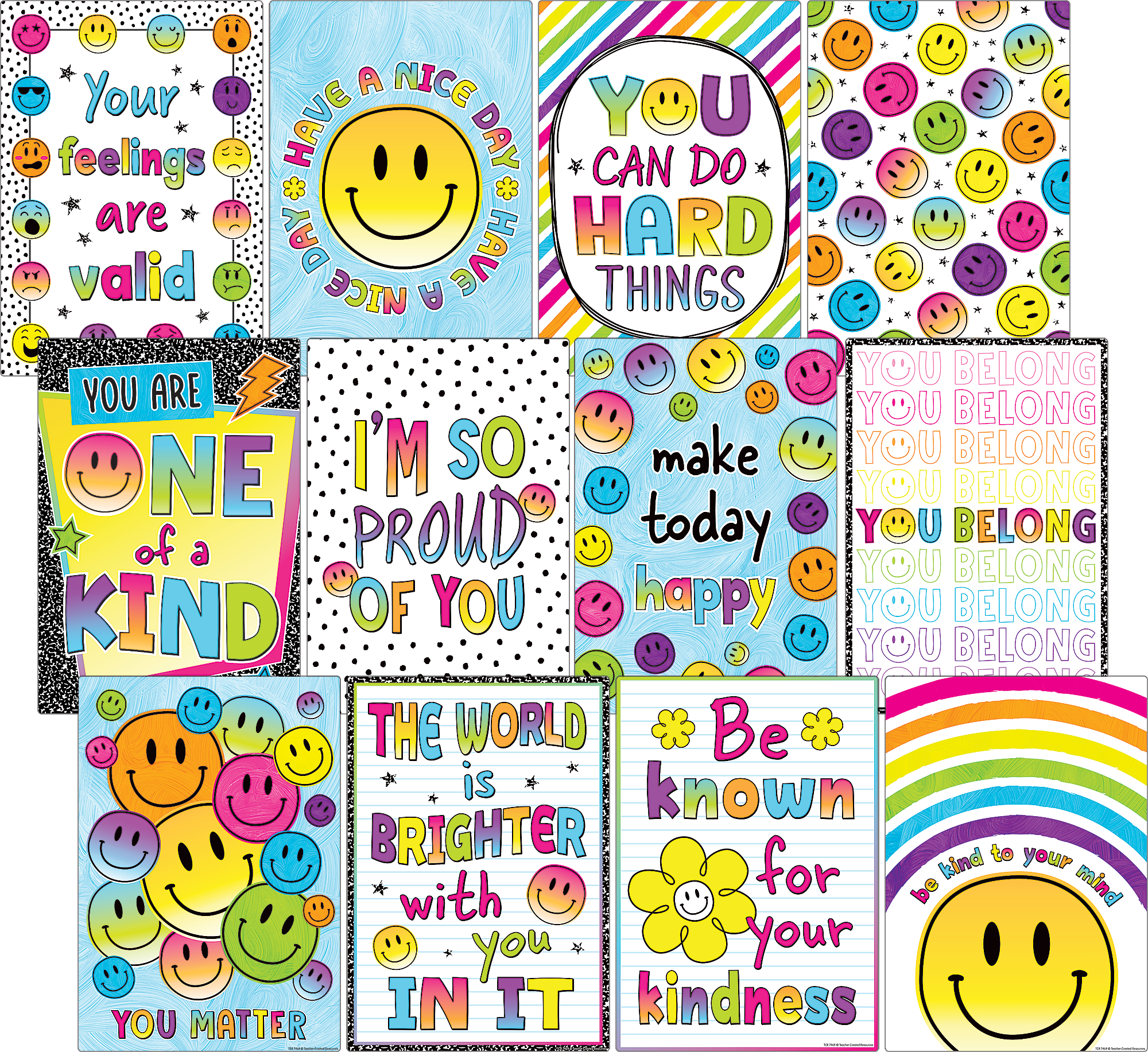 Brights 4Ever Positive Sayings Small Poster Pack - TCR7469 | Teacher ...