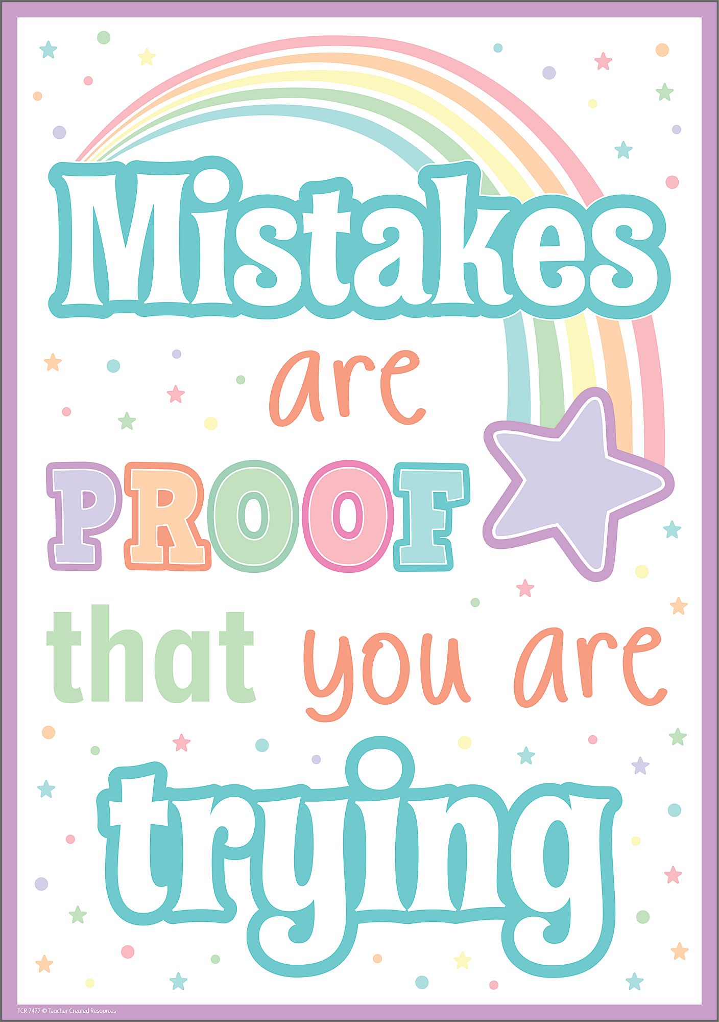 Mistakes Are Proof That You Are Trying Positive Poster - TCR7477 ...