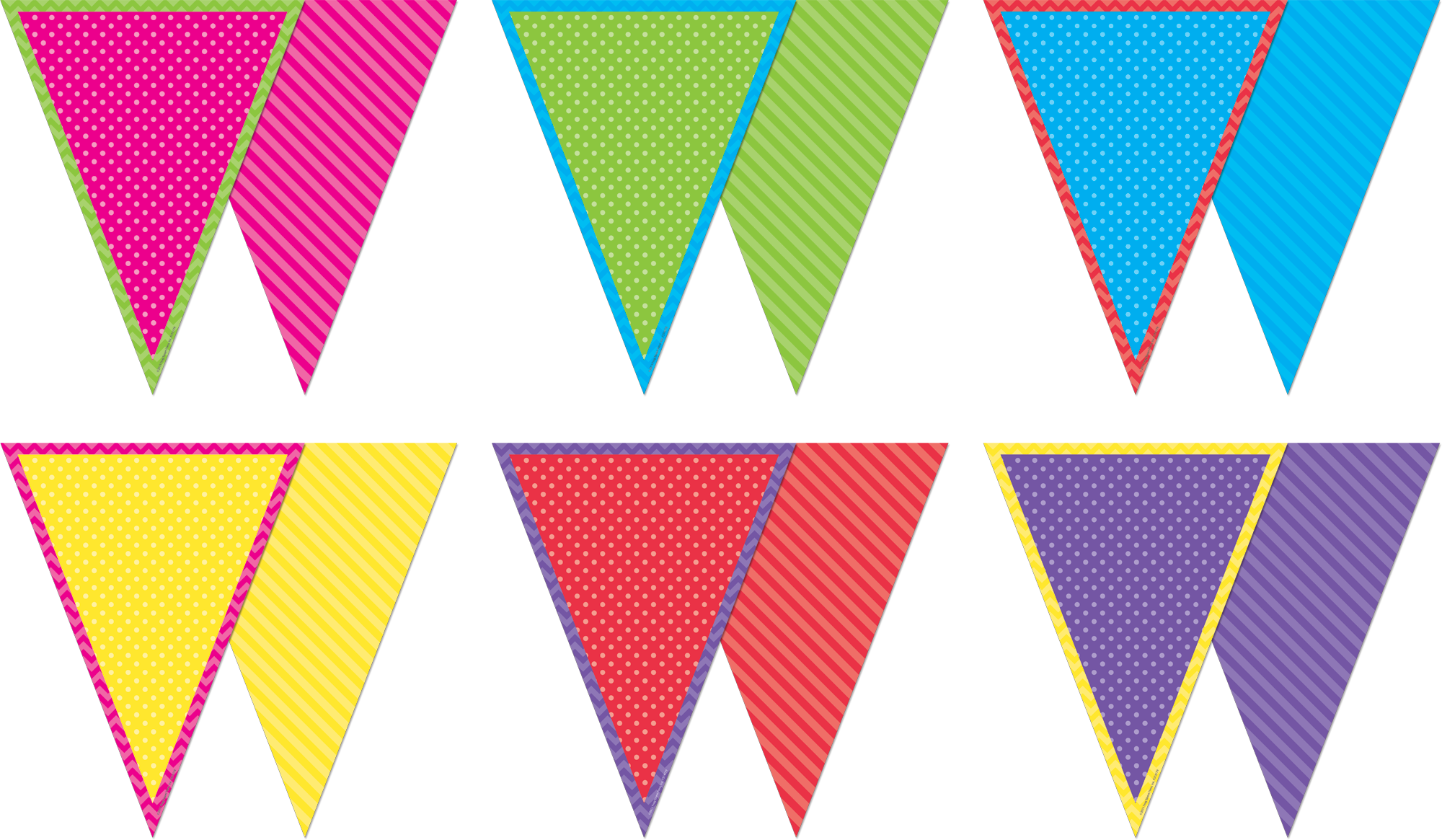 Brights Pennants - TCR74779 | Teacher Created Resources