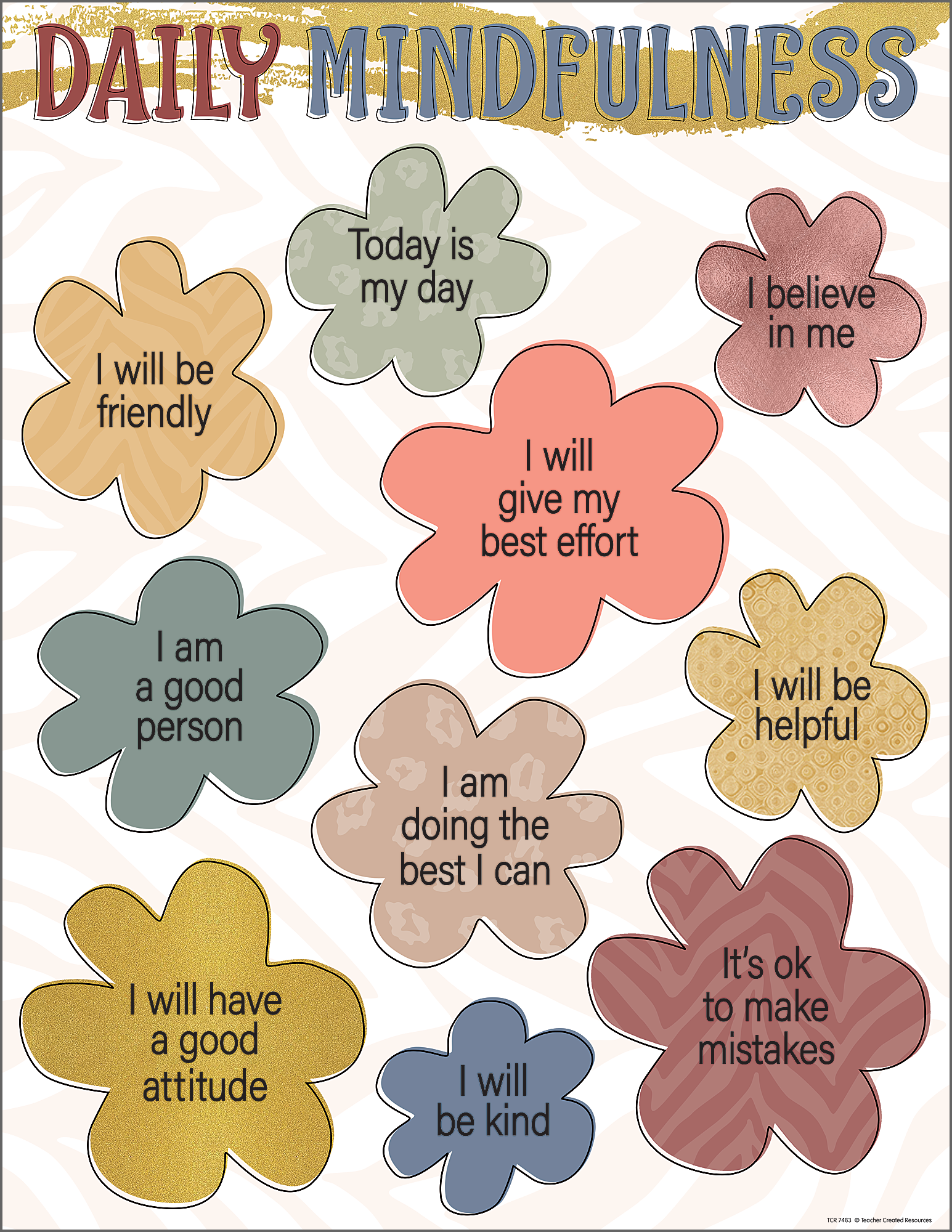 Wonderfully Wild Daily Mindfulness Chart - TCR7483 | Teacher Created ...