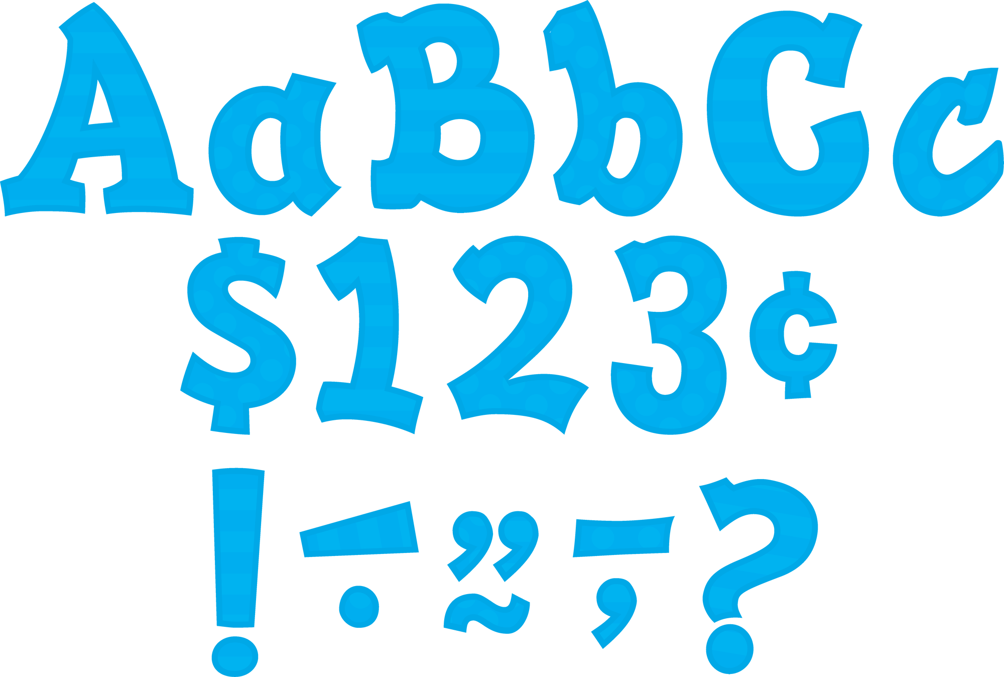 Blue Sassy Solids 5" Letters - TCR75264 | Teacher Created Resources