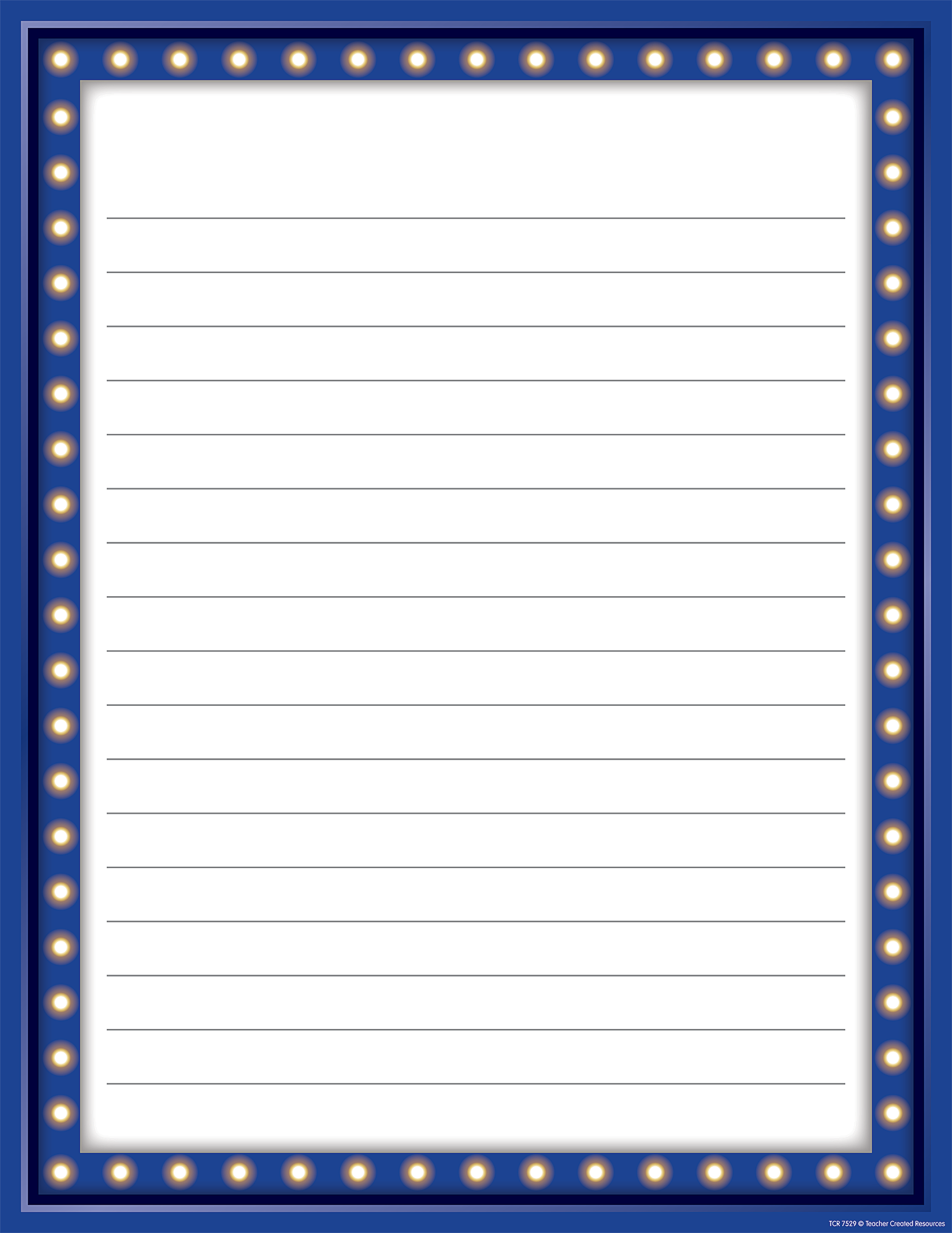Marquee Lined Chart - TCR7529 | Teacher Created Resources