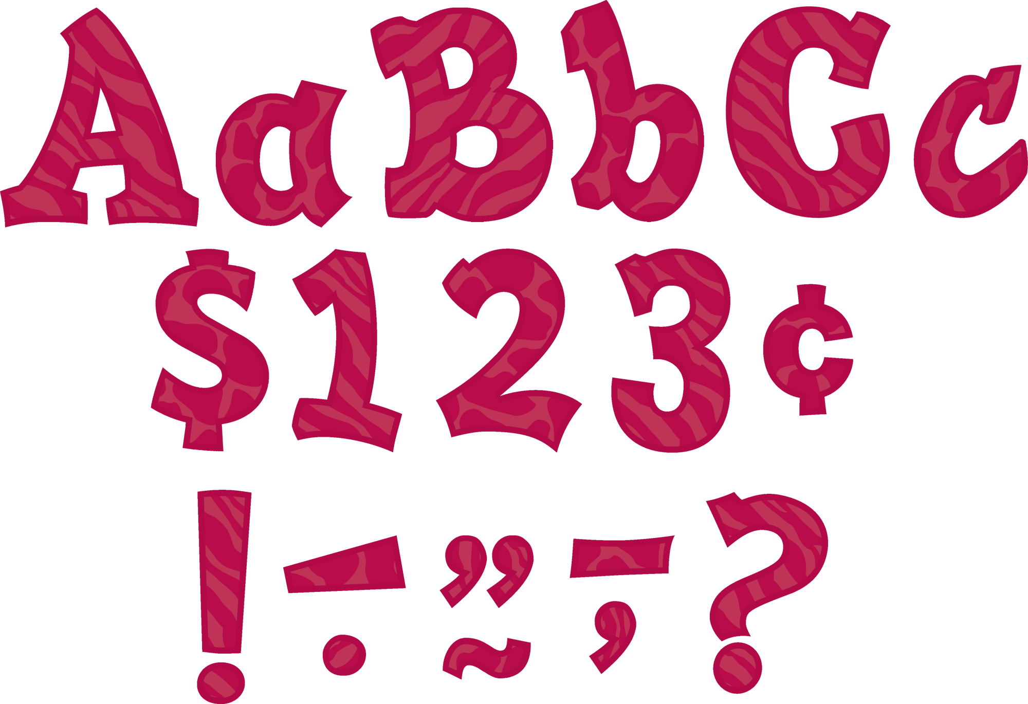 Ruby Sassy Animal 3" Letters - TCR75353 | Teacher Created Resources