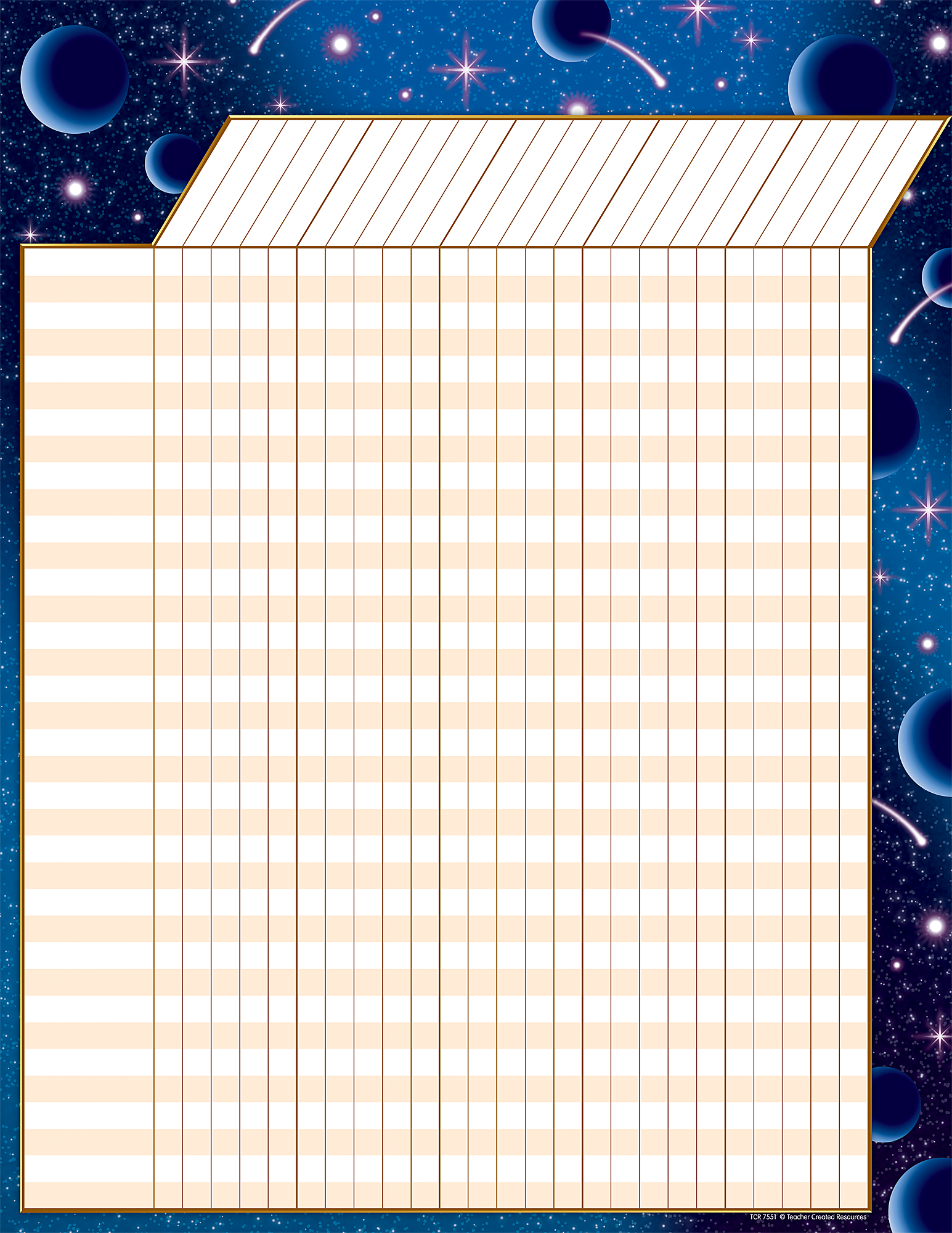 Stellar Space Incentive Chart - TCR7551 | Teacher Created Resources