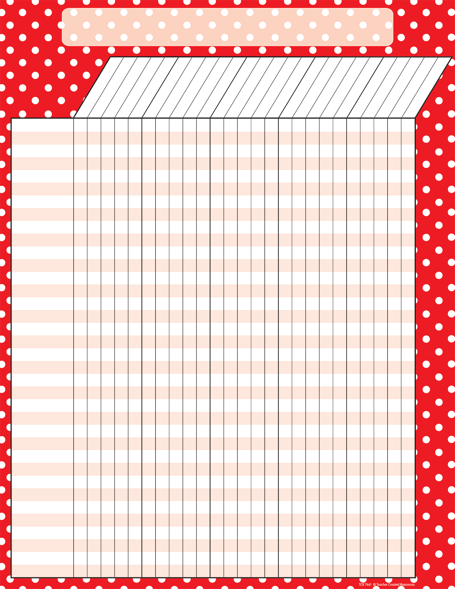 Red Polka Dots Incentive Chart - TCR7661 | Teacher Created Resources