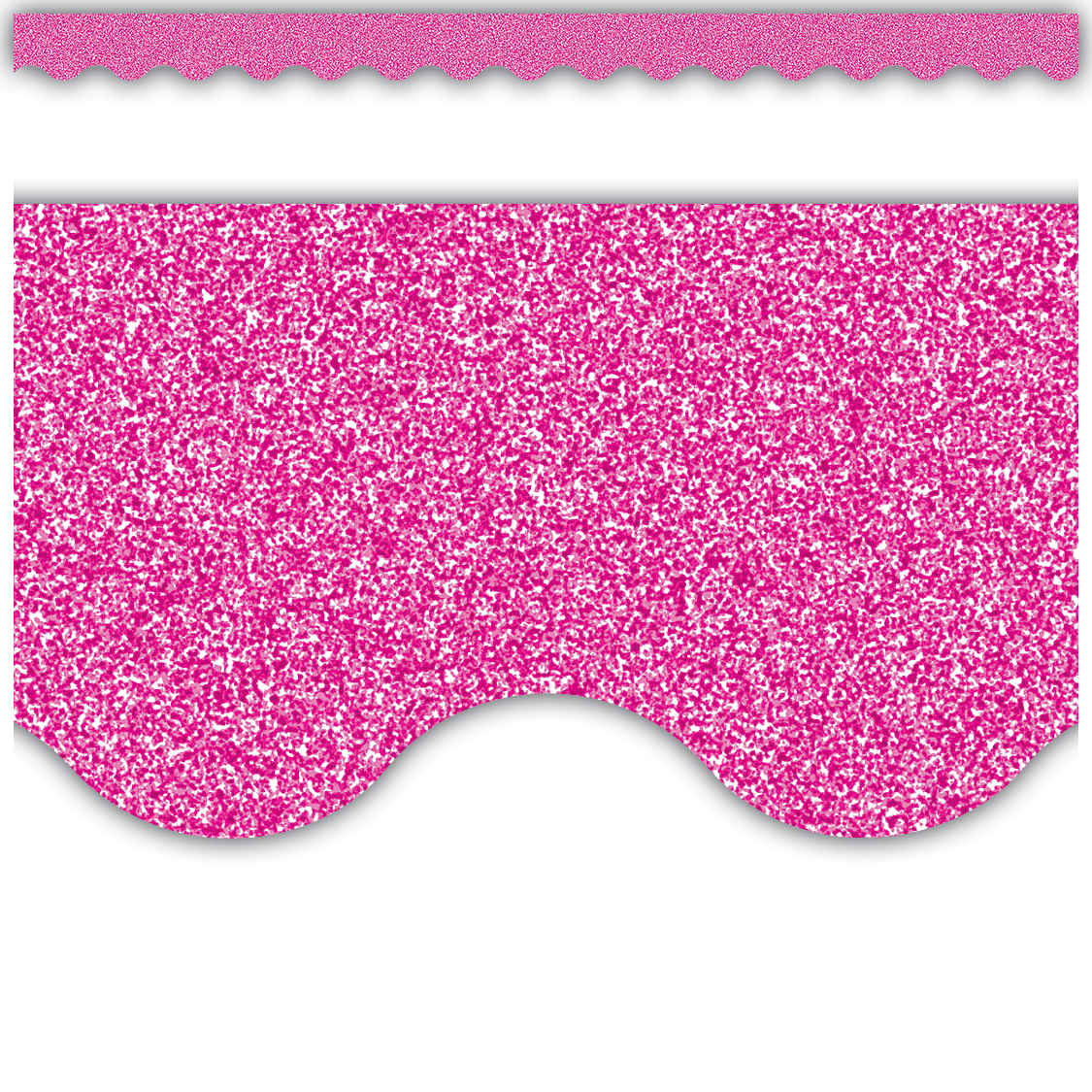 Pink Glitz Scalloped Border Trim - TCR77021 | Teacher Created Resources