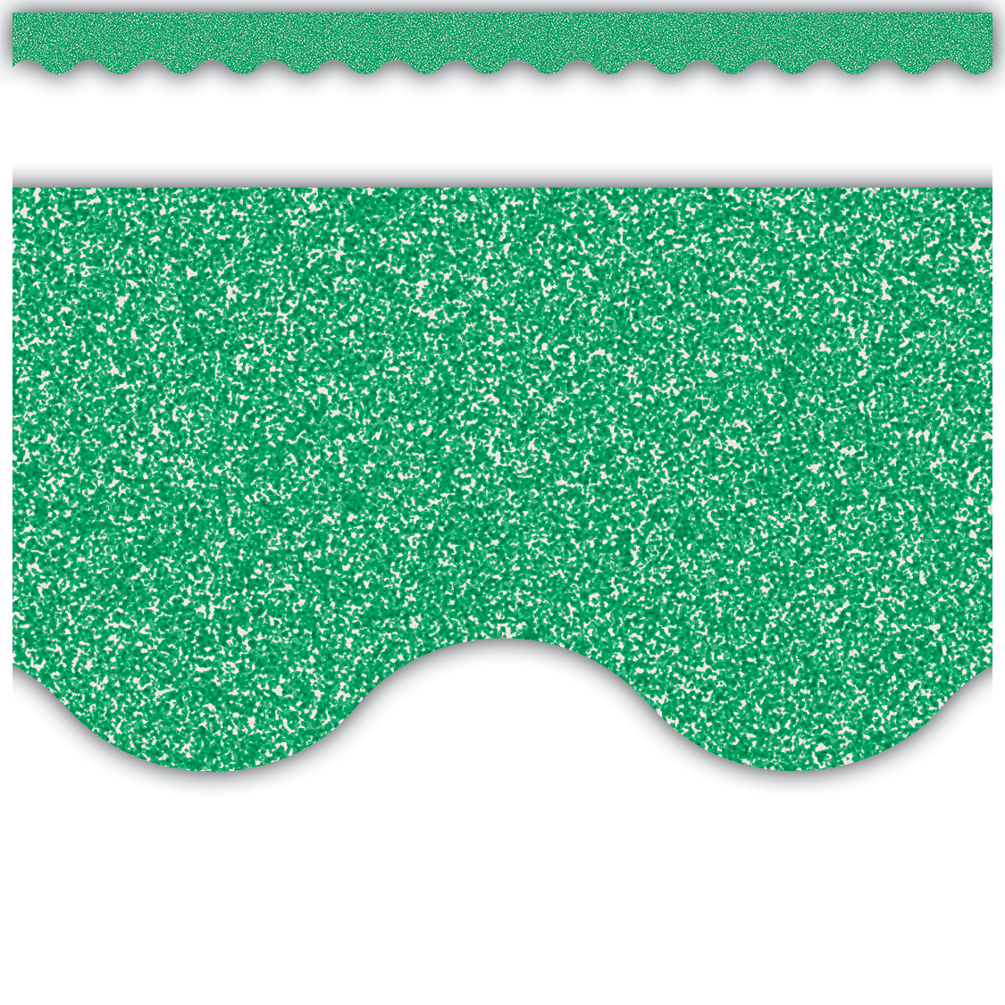 Green Glitz Scalloped Border Trim - TCR77024 | Teacher Created Resources