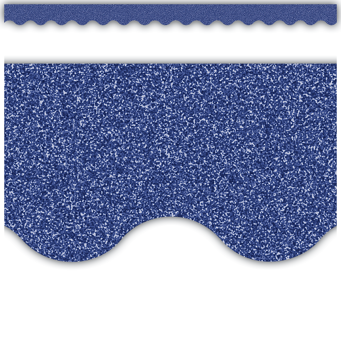 Dark Blue Glitz Scalloped Border Trim - TCR77030 | Teacher Created ...