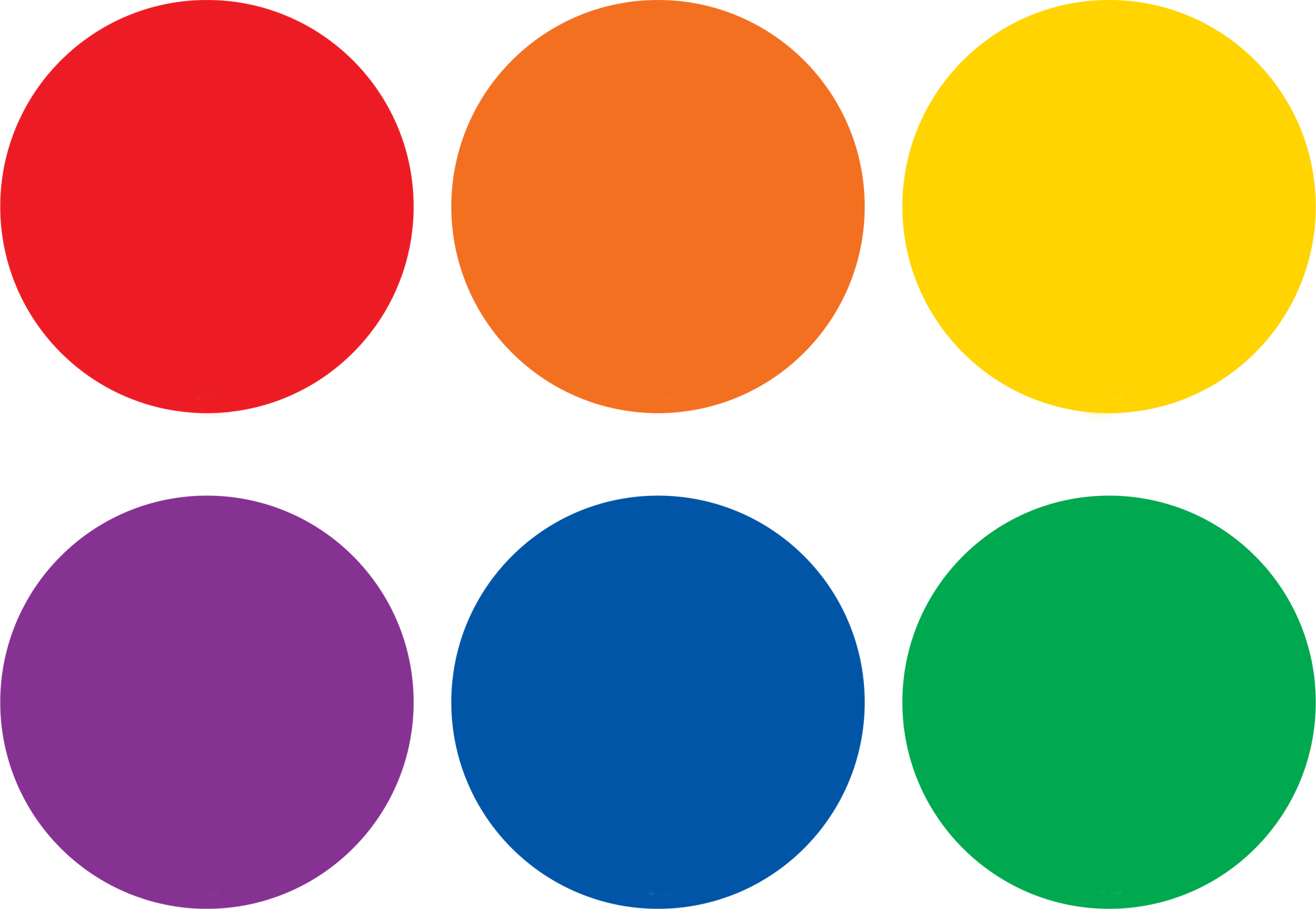 Spot On Carpet Markers Colorful Circles 4 TCR77048 Teacher 