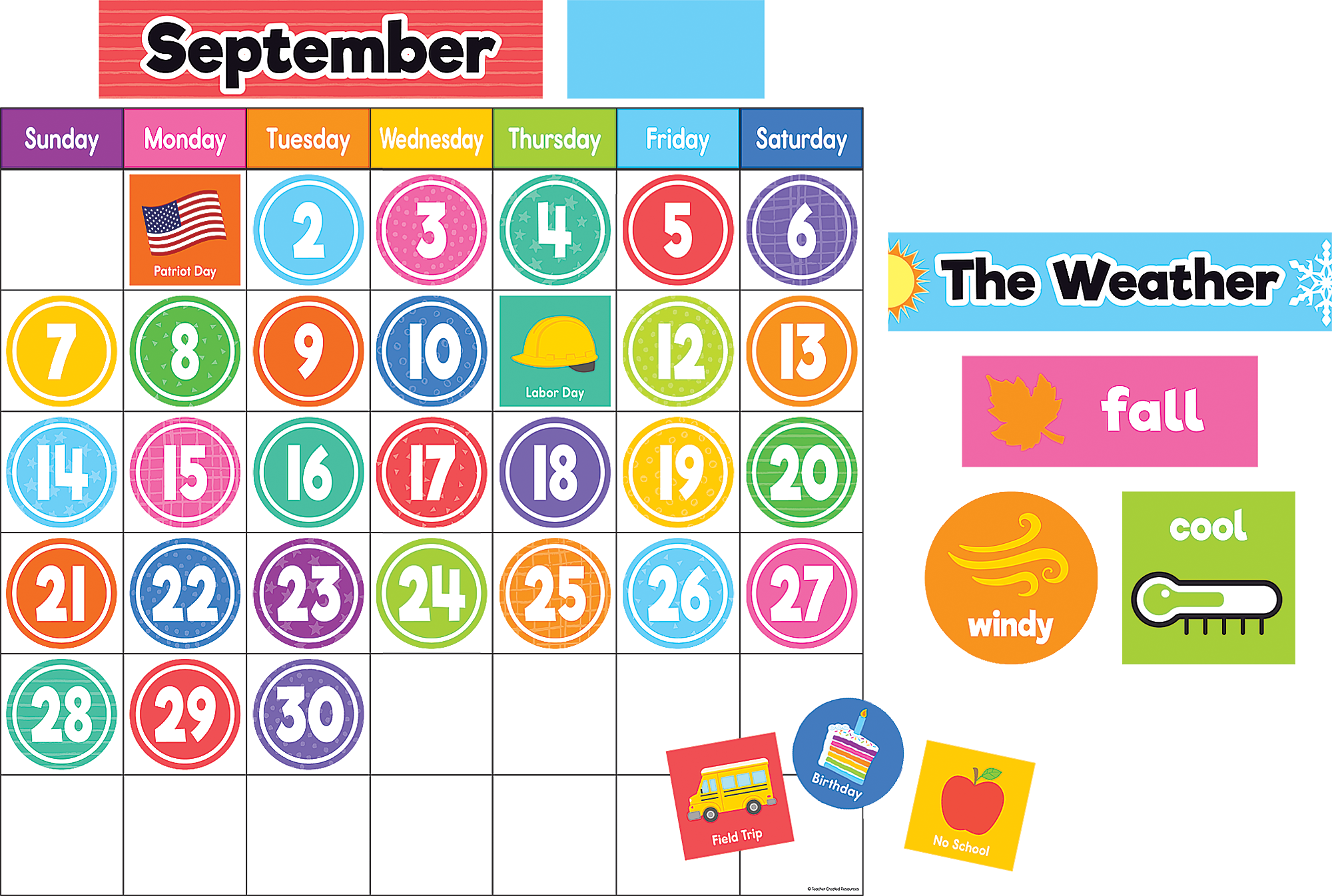Magnetic Calendar Set - The School Box Inc