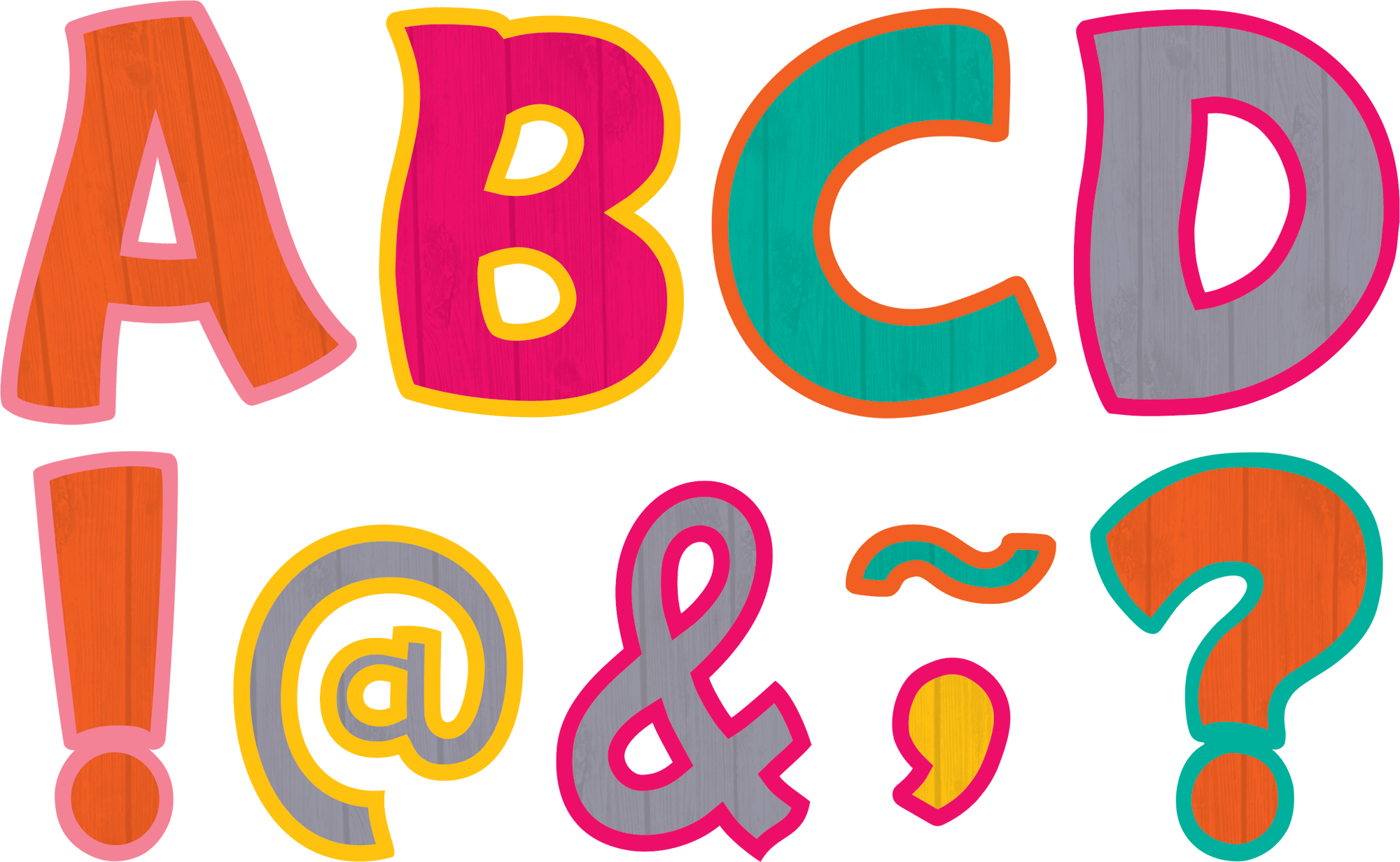 Tropical Punch Funtastic Font 3" Magnetic Letters - TCR77179 | Teacher ...
