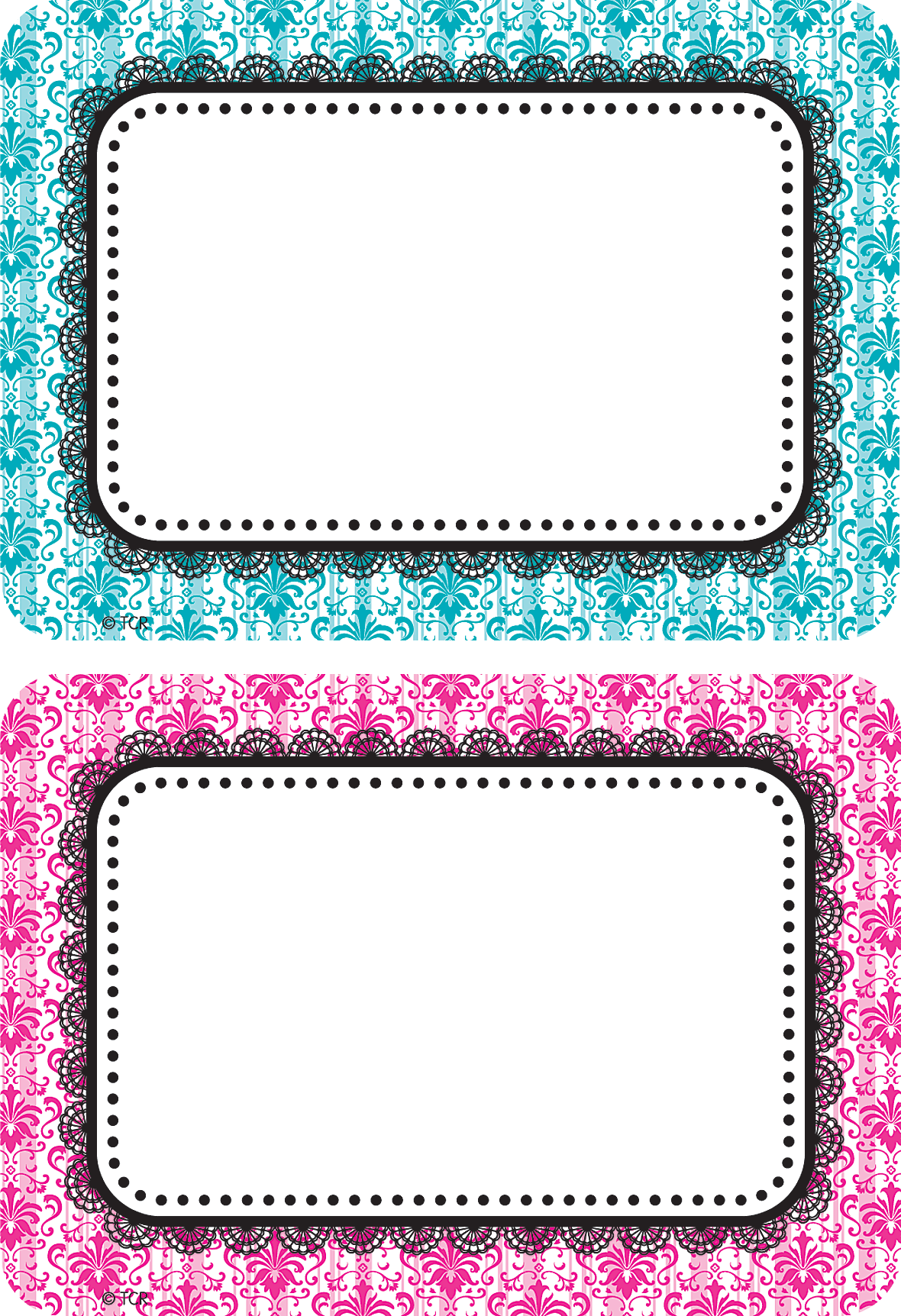 Parisian Name Tags/Labels - TCR77182 | Teacher Created Resources