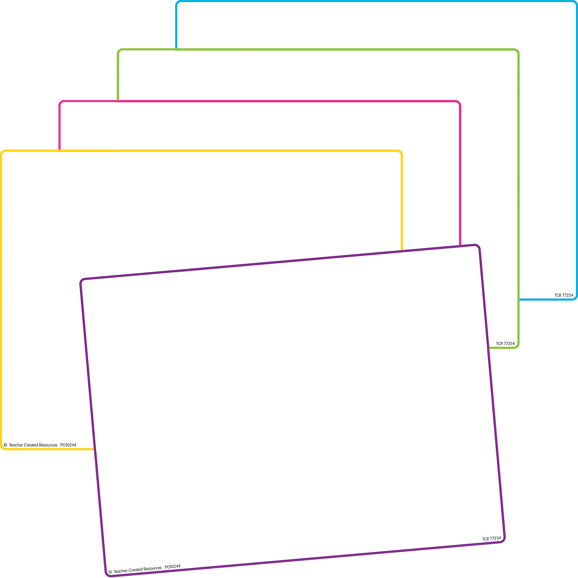 Blank Dry Erase Boards (set of 10) - TCR77254 | Teacher Created Resources