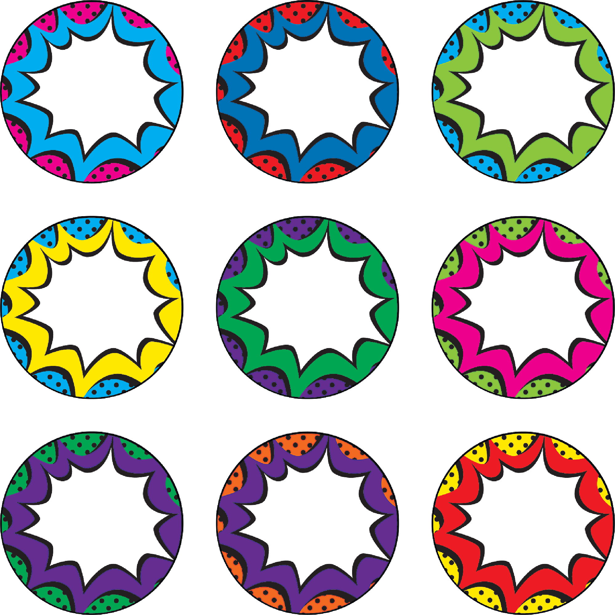 Superhero Bursts Magnetic Accents - TCR77261 | Teacher Created Resources