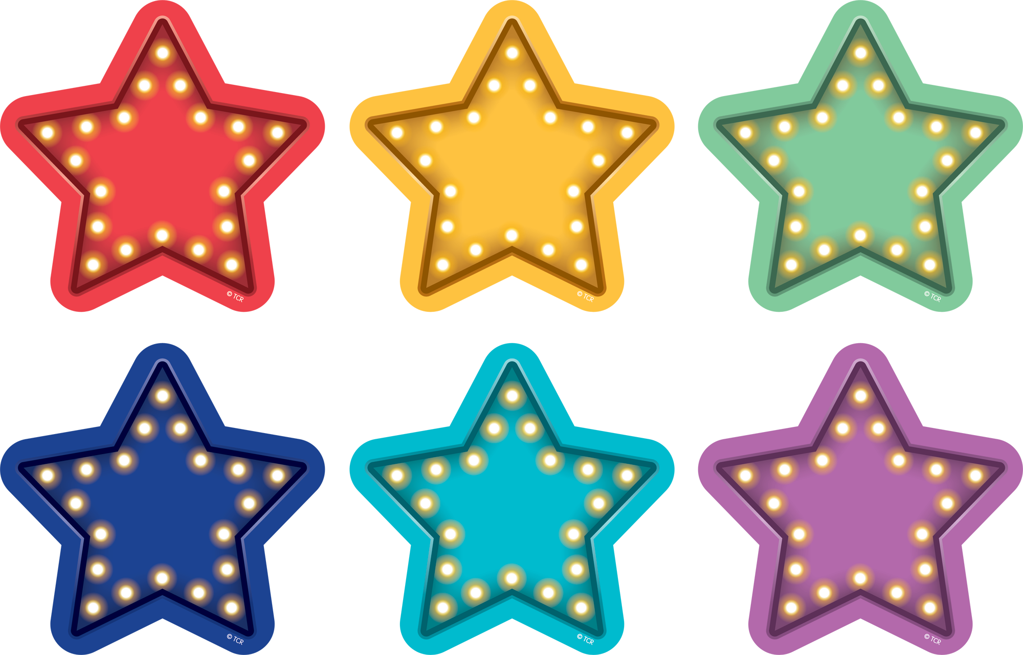 Spot On Carpet Markers Marquee Stars - 4" - TCR77381 | Teacher Created ...