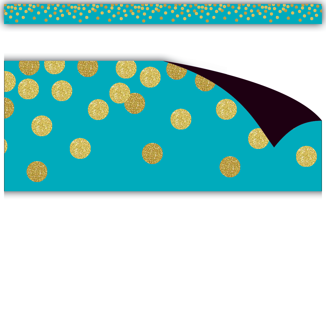 Teal Confetti Magnetic Border - TCR77389 | Teacher Created Resources