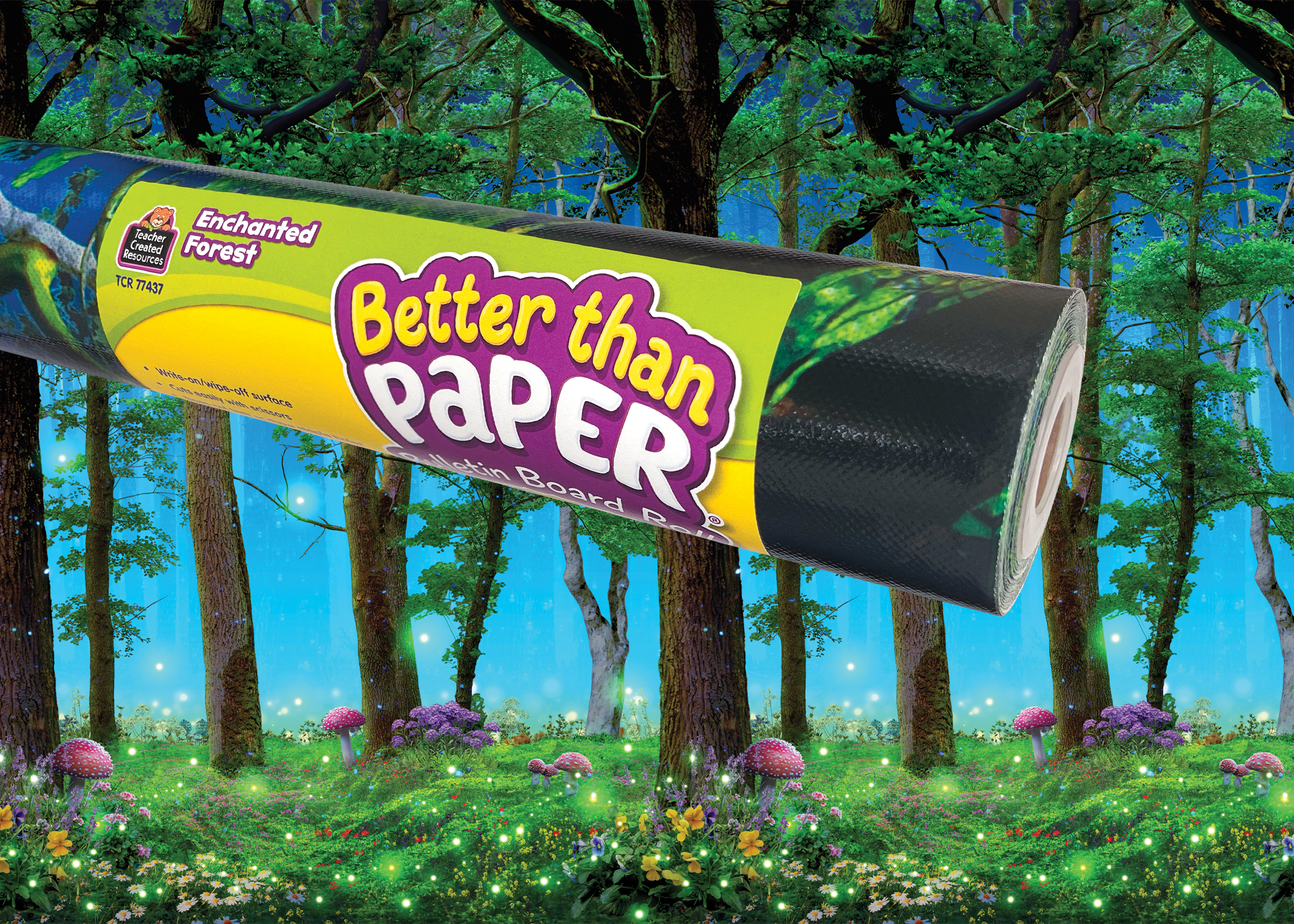 Enchanted Forest Better Than Paper Bulletin Board Roll - TCR77437 ...