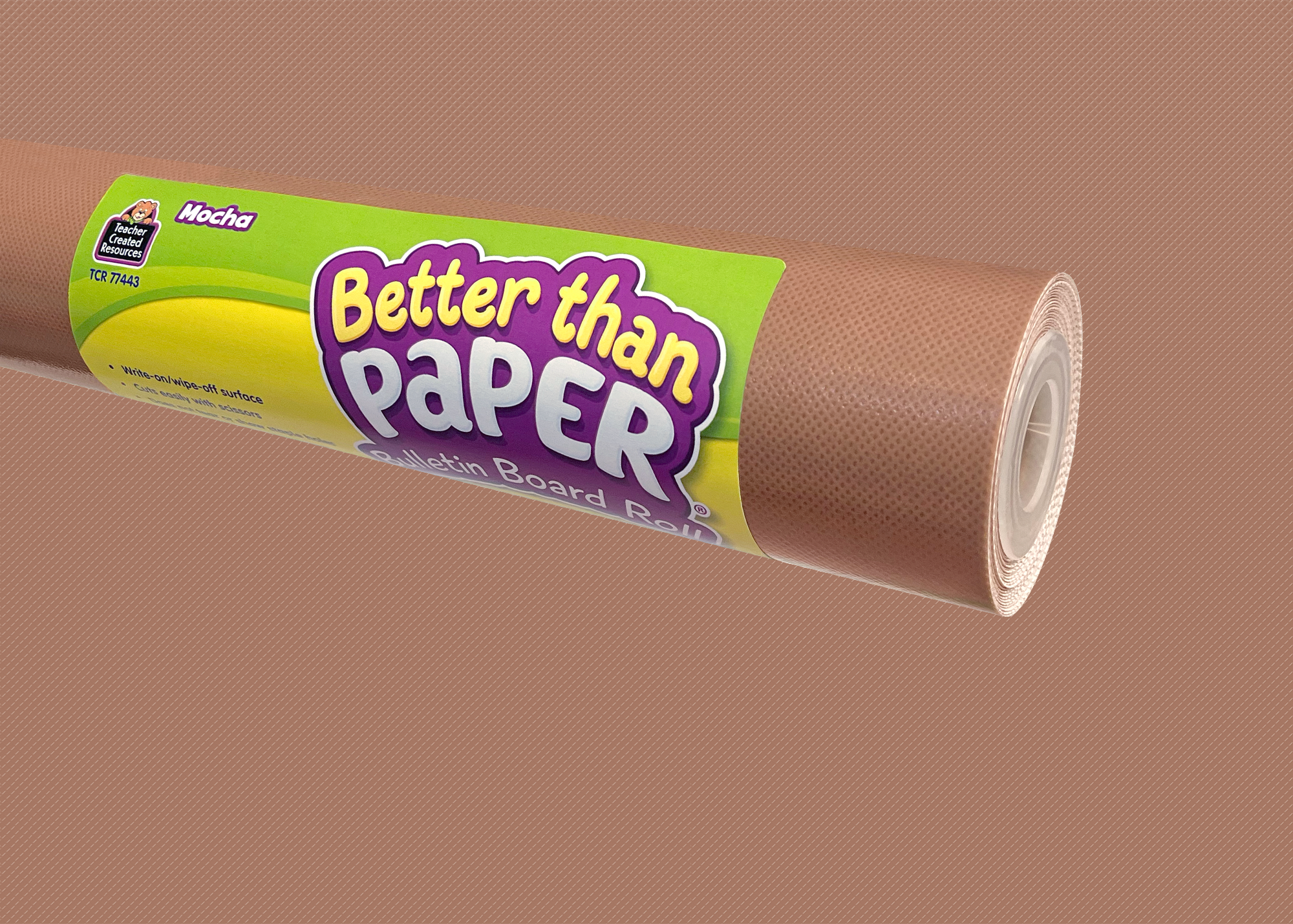 Mocha Better Than Paper Bulletin Board Roll - TCR77443 | Teacher ...