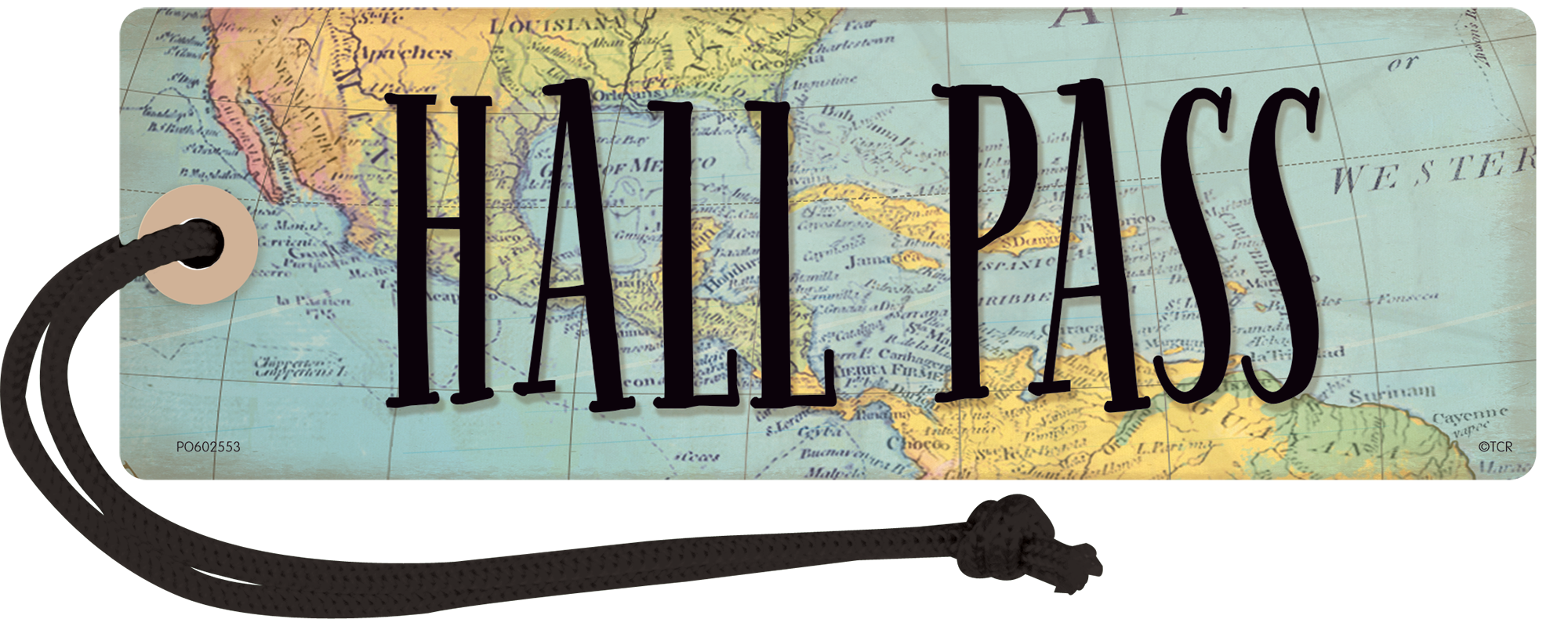Travel the Map Magnetic Hall Pass - TCR77476 | Teacher Created Resources