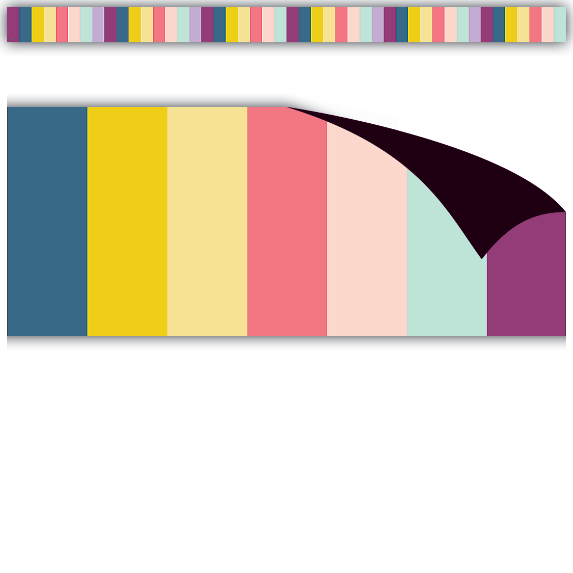 Oh Happy Day Stripes Magnetic Border - TCR77567 | Teacher Created Resources
