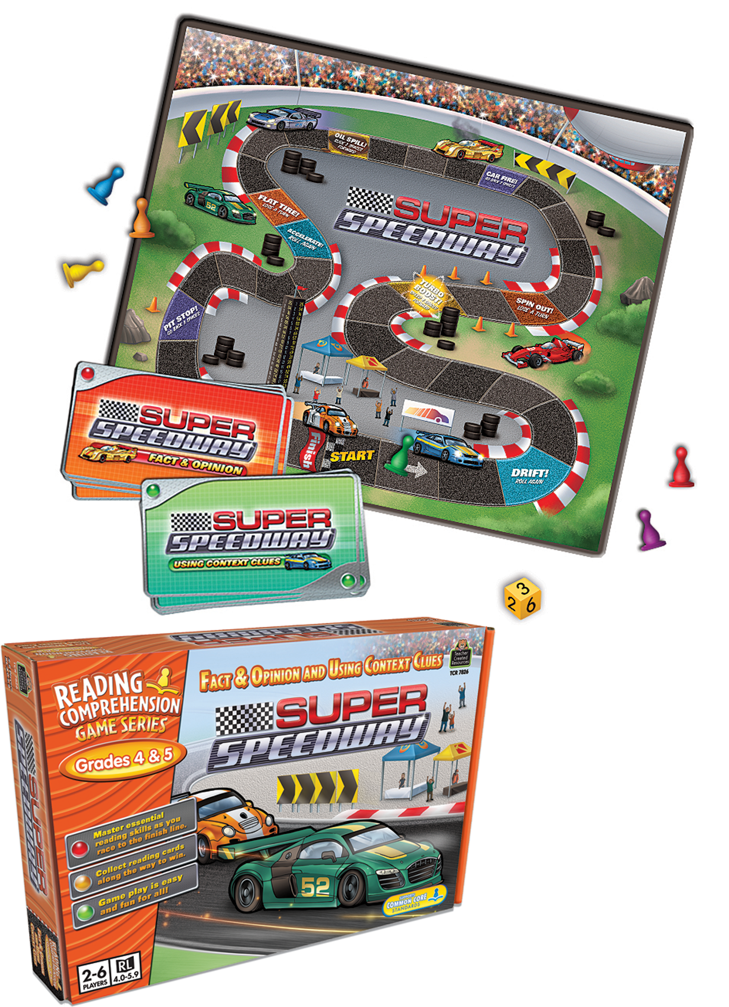 Super Speedway Game Grade 4-5 - TCR7826 | Teacher Created Resources